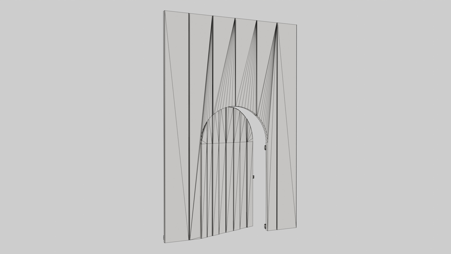 3D model Door Entry Medieval Gate VR / AR / low-poly | CGTrader