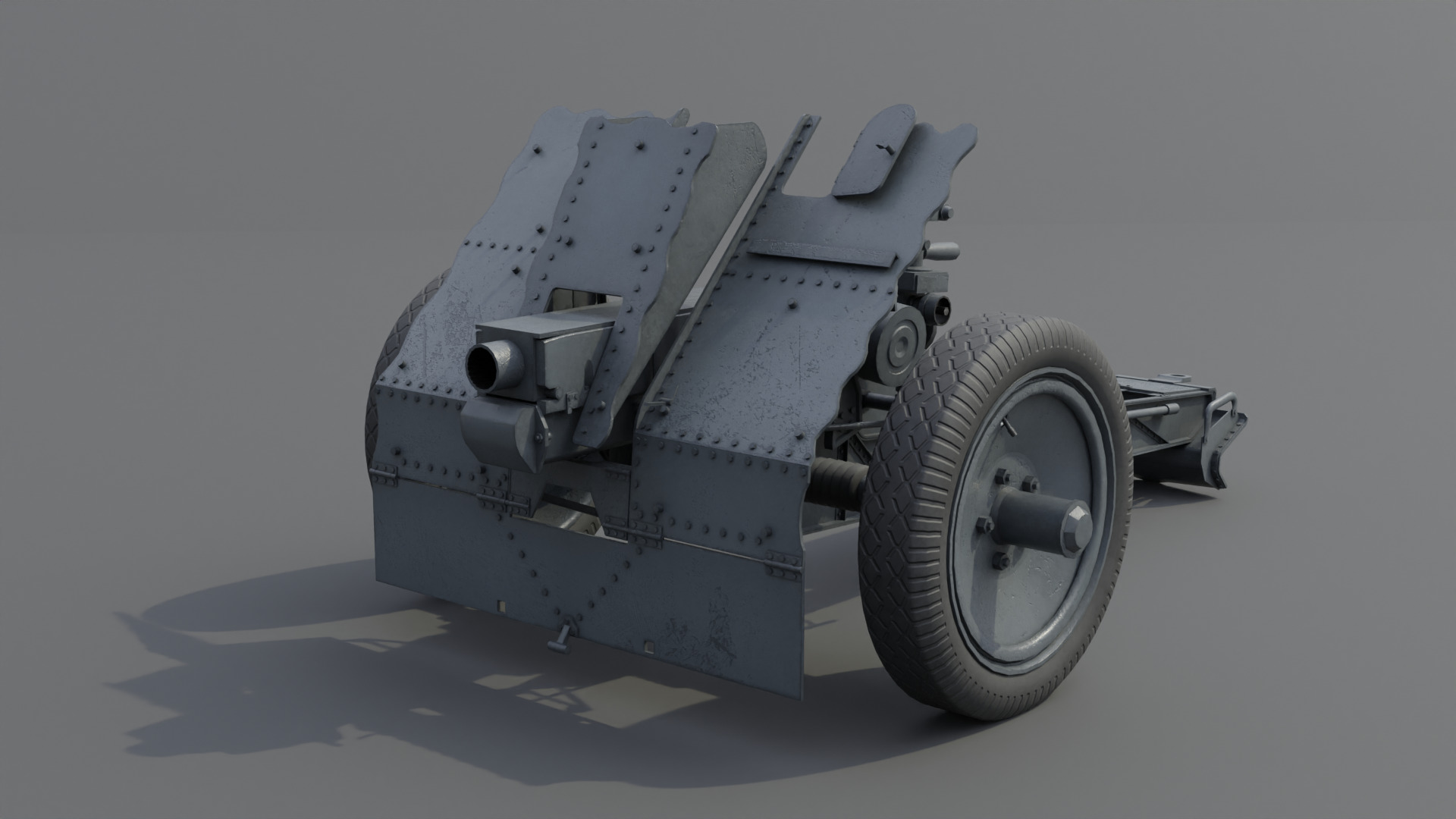 3D model 75mm Light Infantry Gun 18 VR / AR / low-poly | CGTrader