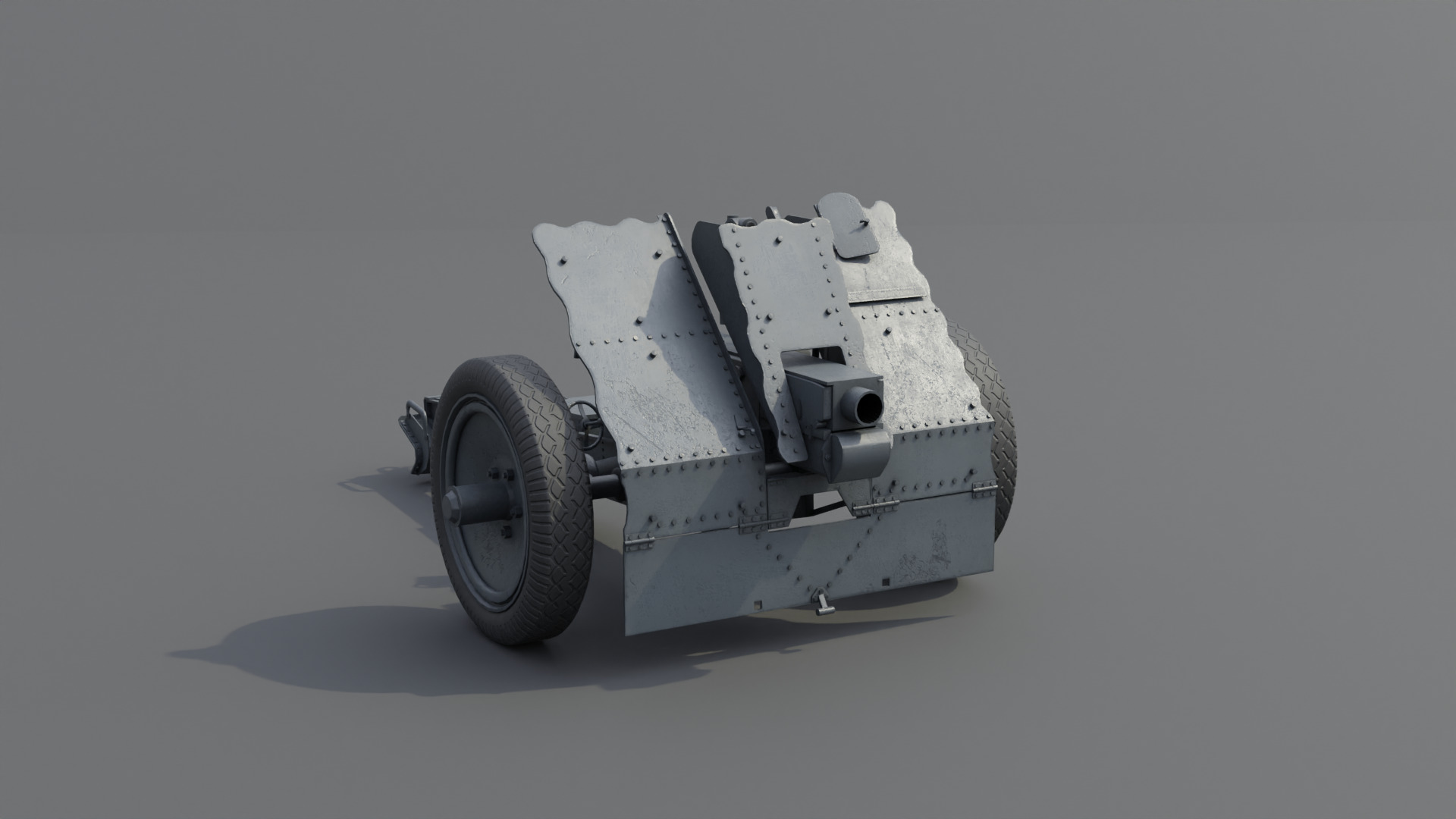 3D model 75mm Light Infantry Gun 18 VR / AR / low-poly | CGTrader