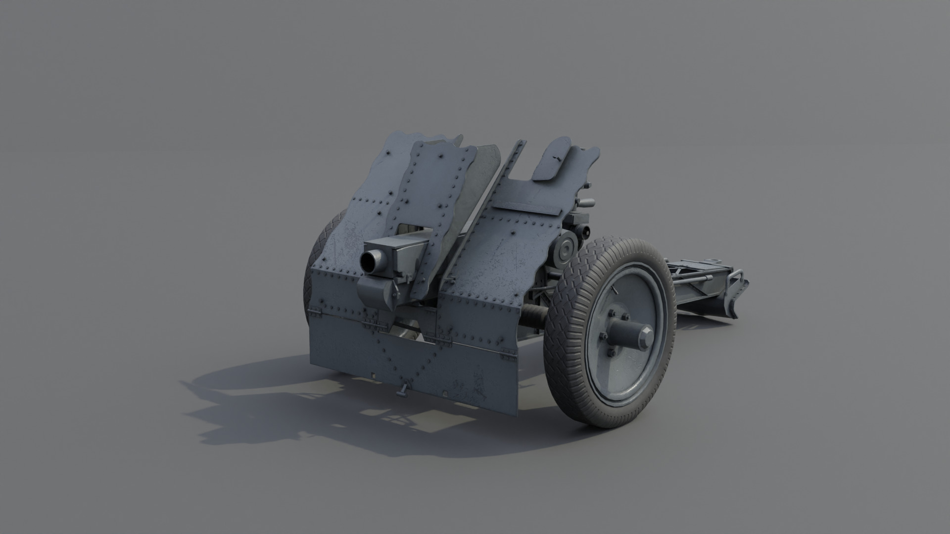 3D model 75mm Light Infantry Gun 18 VR / AR / low-poly | CGTrader