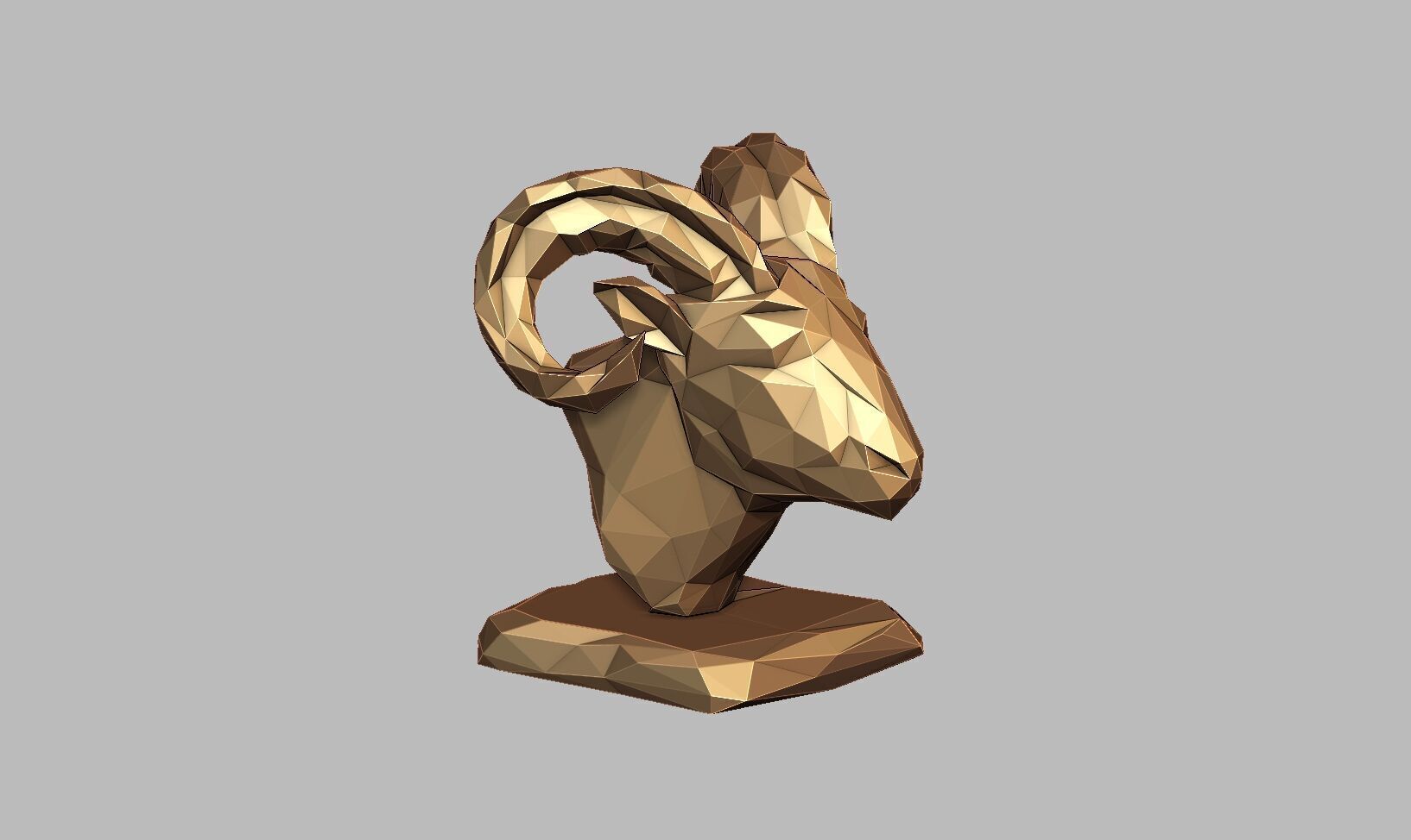Ram head bust Goat head bust Animal head Animal bust 3D model 3D ...
