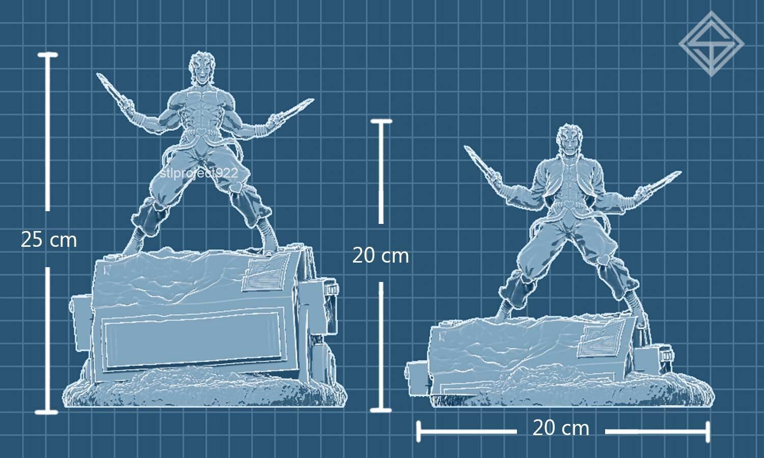 Dio Brando 3D model 3D printable | CGTrader