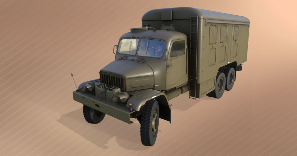 3D model PV3S Truck Van Set VR / AR / low-poly | CGTrader