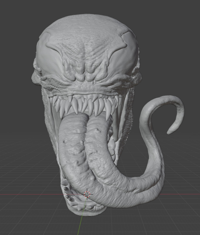 Venom - Magnetic Figure Head 3D Printable STL Marvel Universe 3D model ...