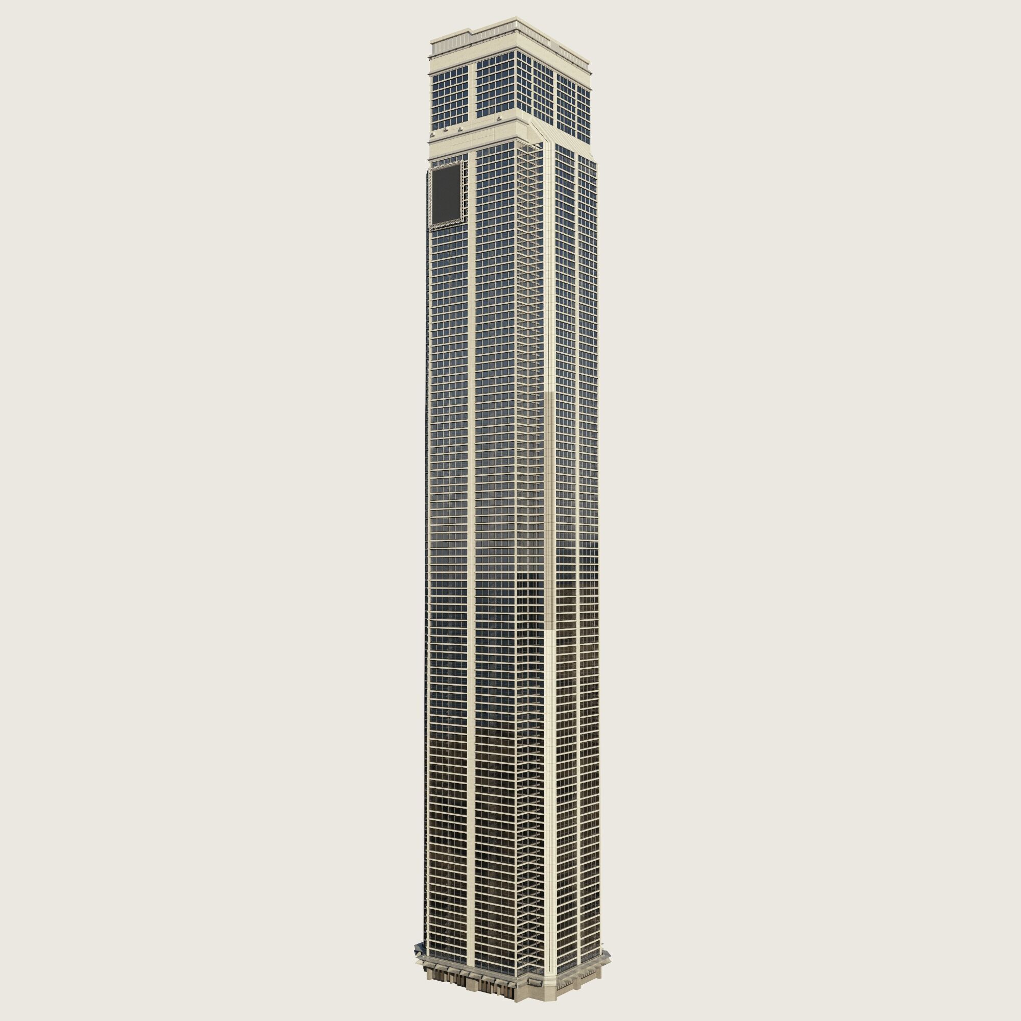 3D model Building Skyscraper City Town Downtown Street Futuristic ...