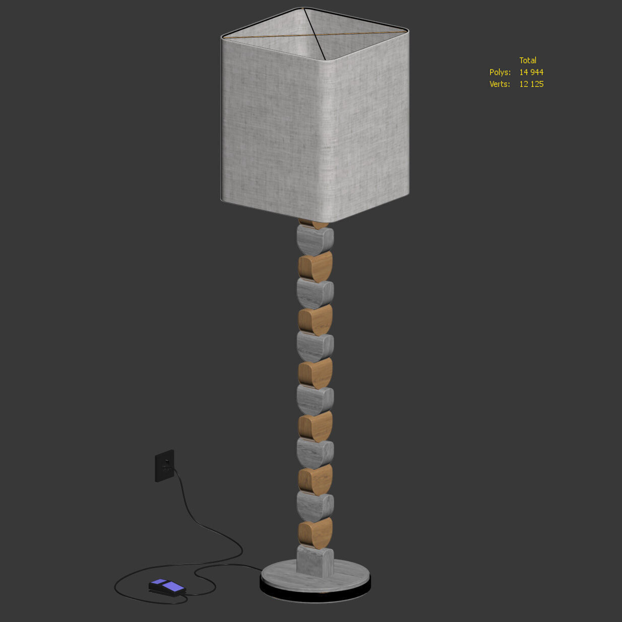 Felix Floor Lamp by Soho Home 3D model | CGTrader