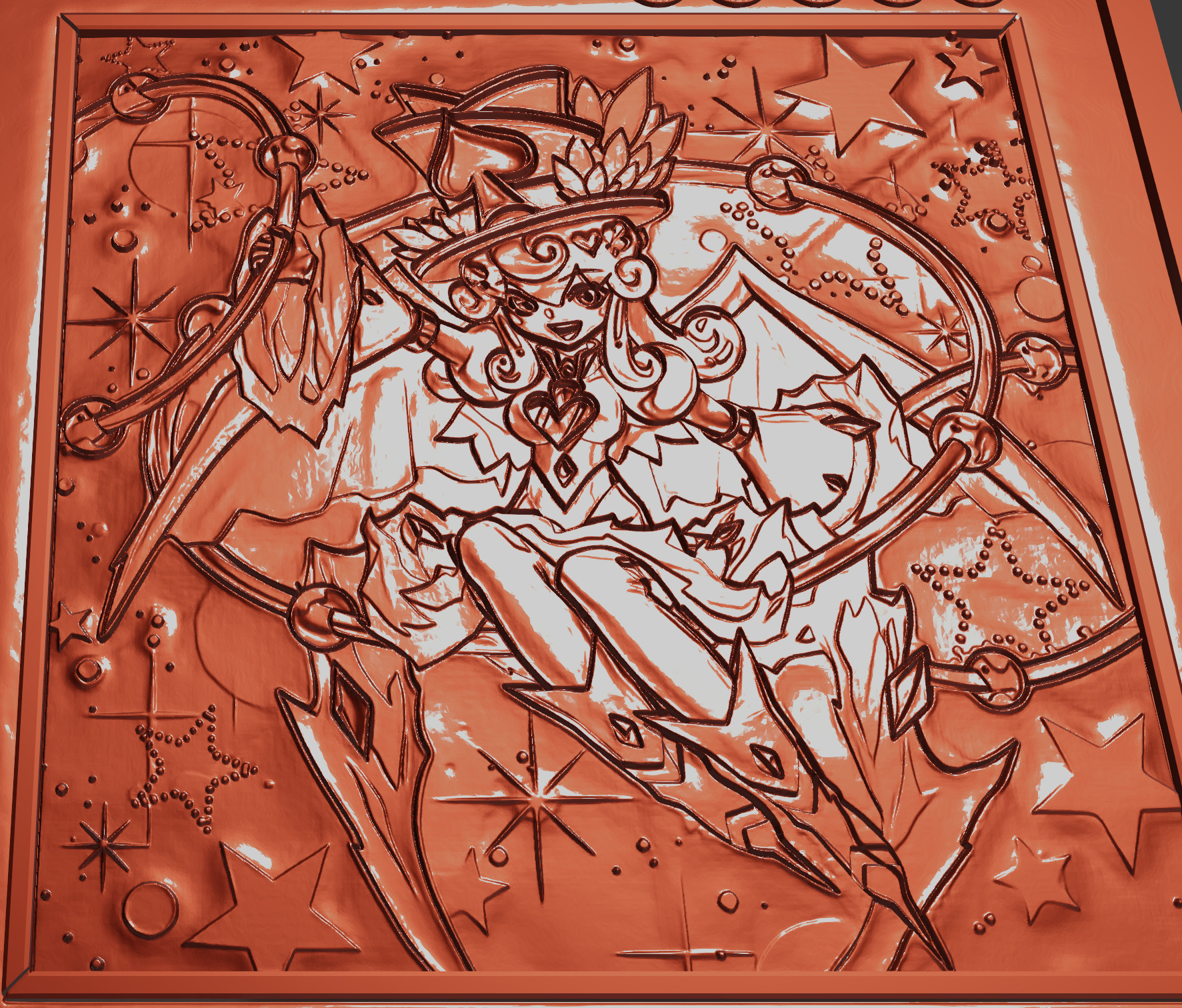 Performapal Sky Magician Girl - yu-gi-oh 3D model 3D printable | CGTrader