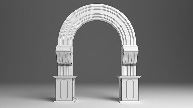 English Arch 3D model | CGTrader