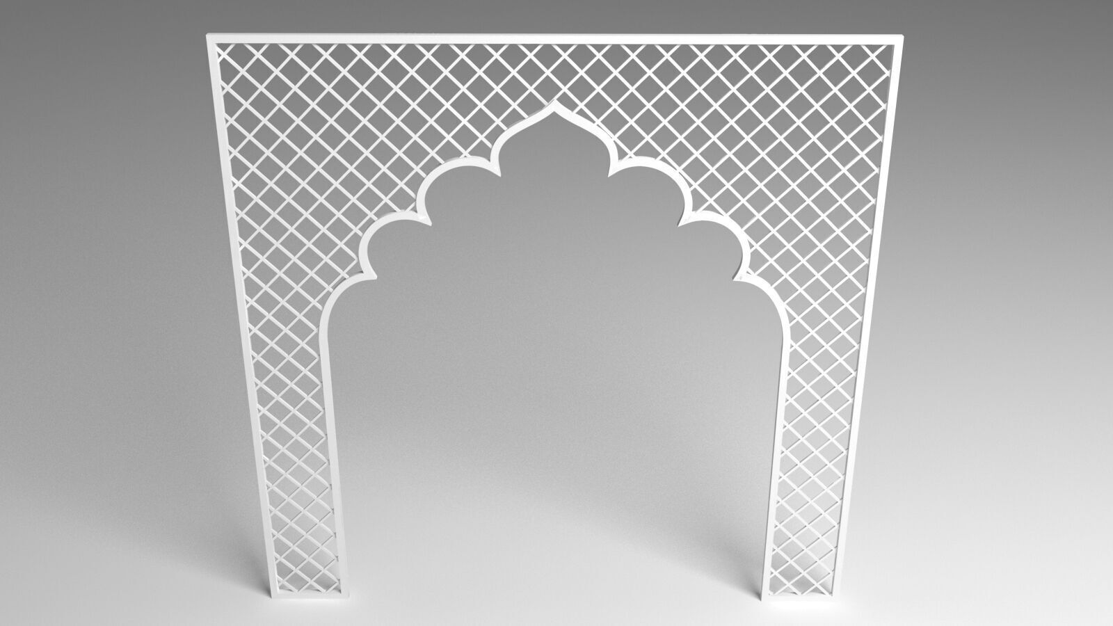 Indian Arch with Jali 3D model | CGTrader