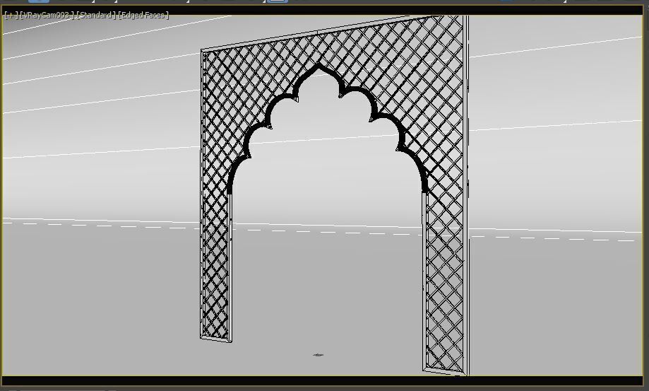 Indian Arch with Jali 3D model | CGTrader