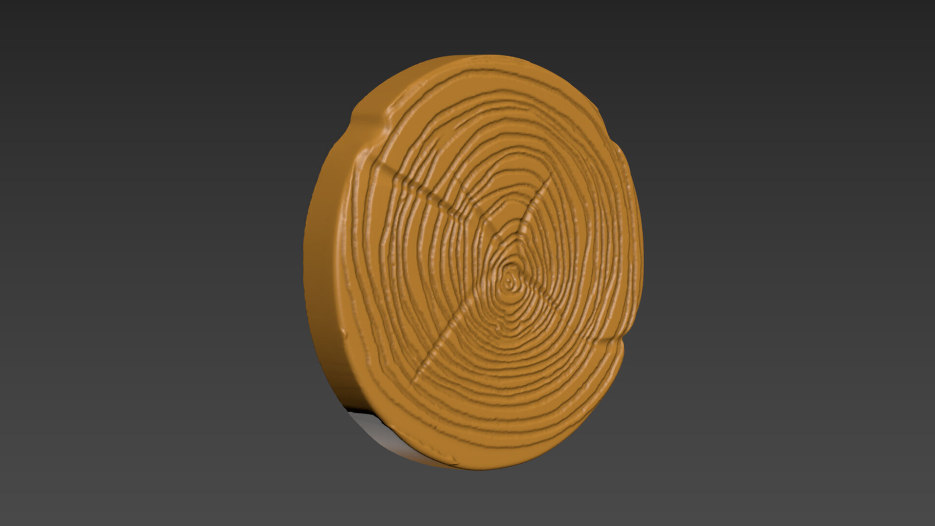 Wood Slice Stump Cut trunk Tree cross-section 3D model 3D printable ...