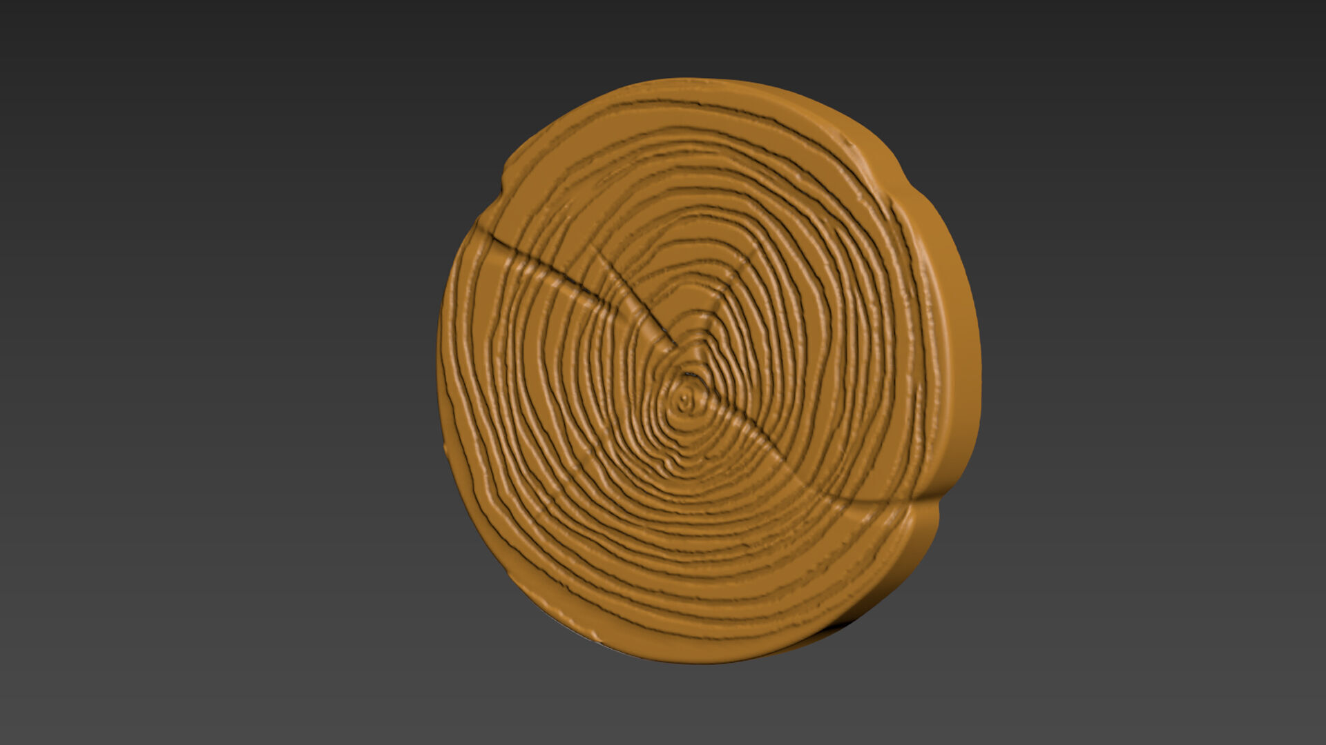 Wood Slice Stump Cut trunk Tree cross-section 3D model 3D printable ...