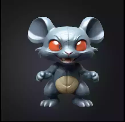 Ratata chibi free 3D model 3D printable | CGTrader