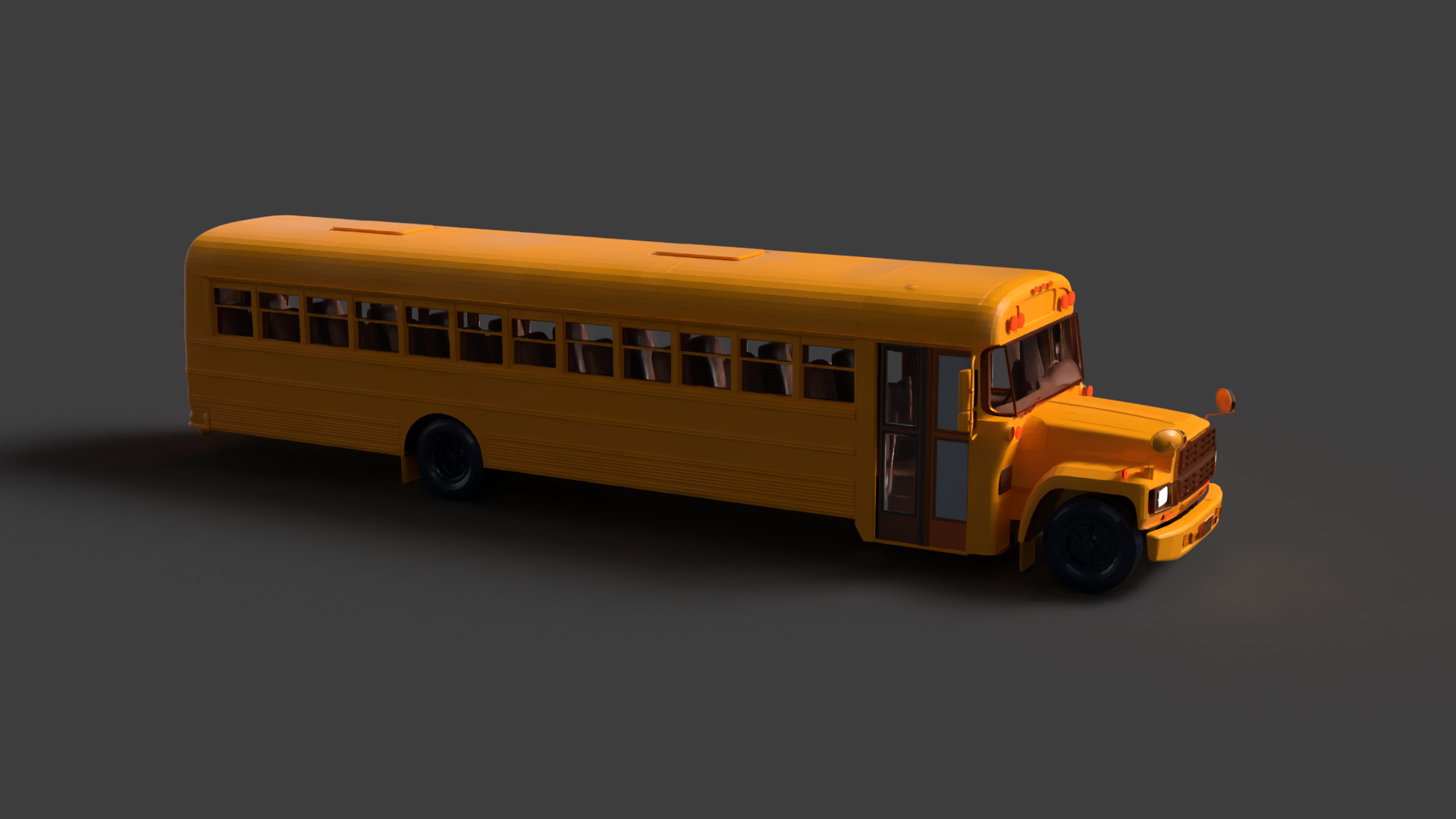 3D model Chinese school bus figure VR / AR / low-poly | CGTrader