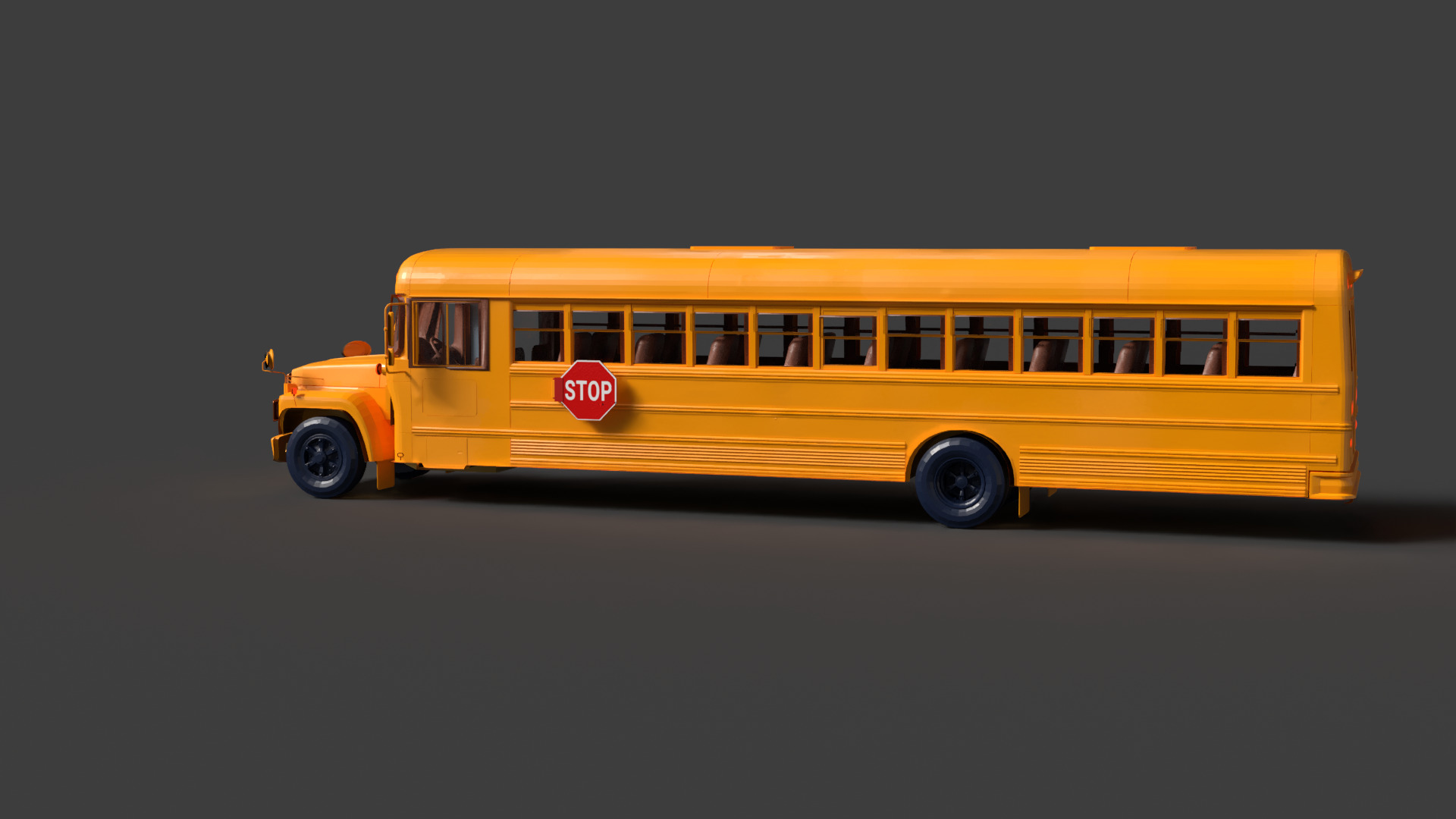 3D model Chinese school bus figure VR / AR / low-poly | CGTrader
