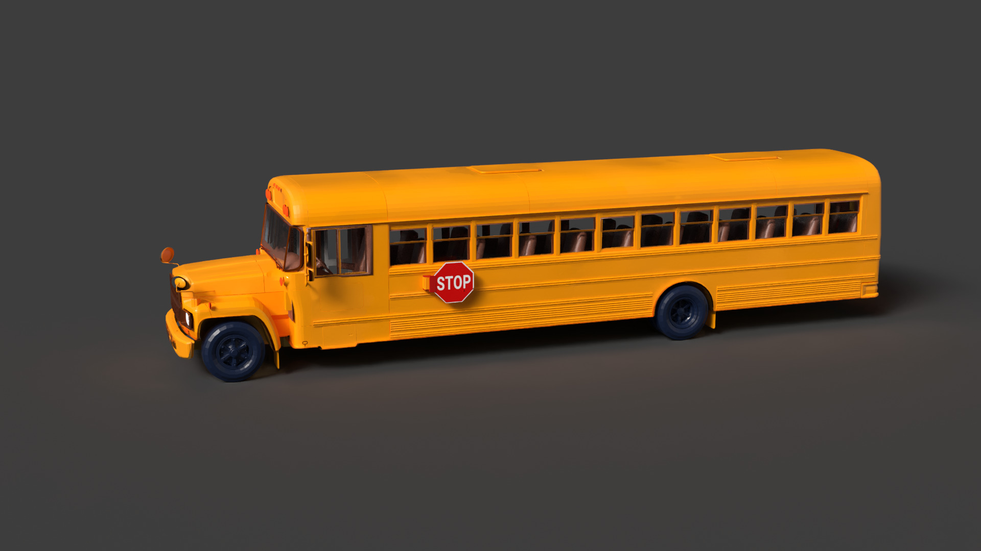3D model Chinese school bus figure VR / AR / low-poly | CGTrader