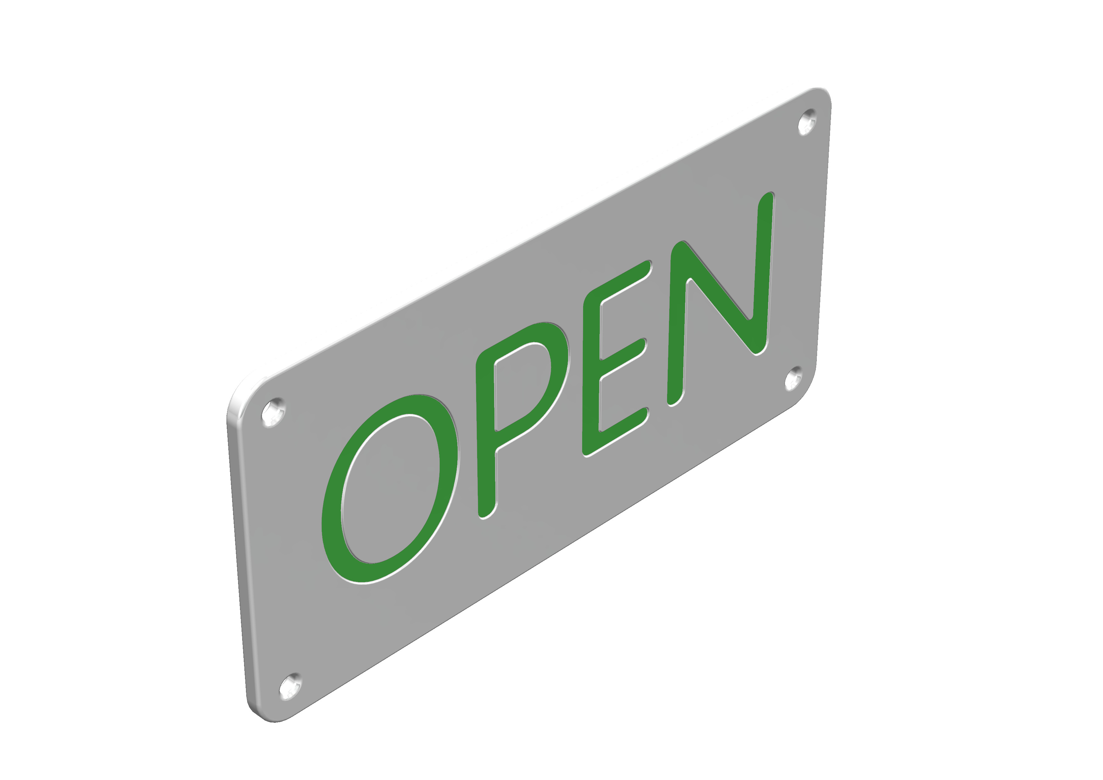 Open and Closed Business Sign Board 3D Printable 3D model 3D printable ...