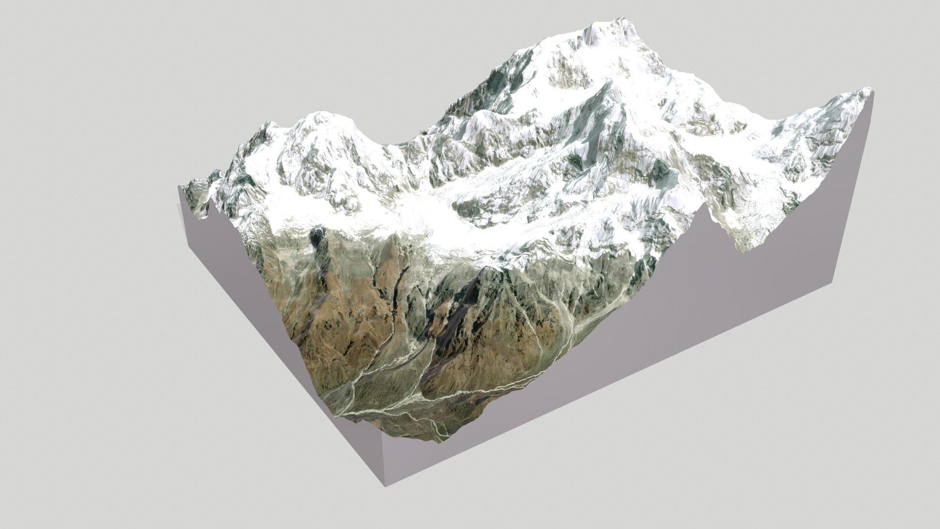 Mountain landscape Thulagi Chuli Himalayas Nepal 3D model | CGTrader