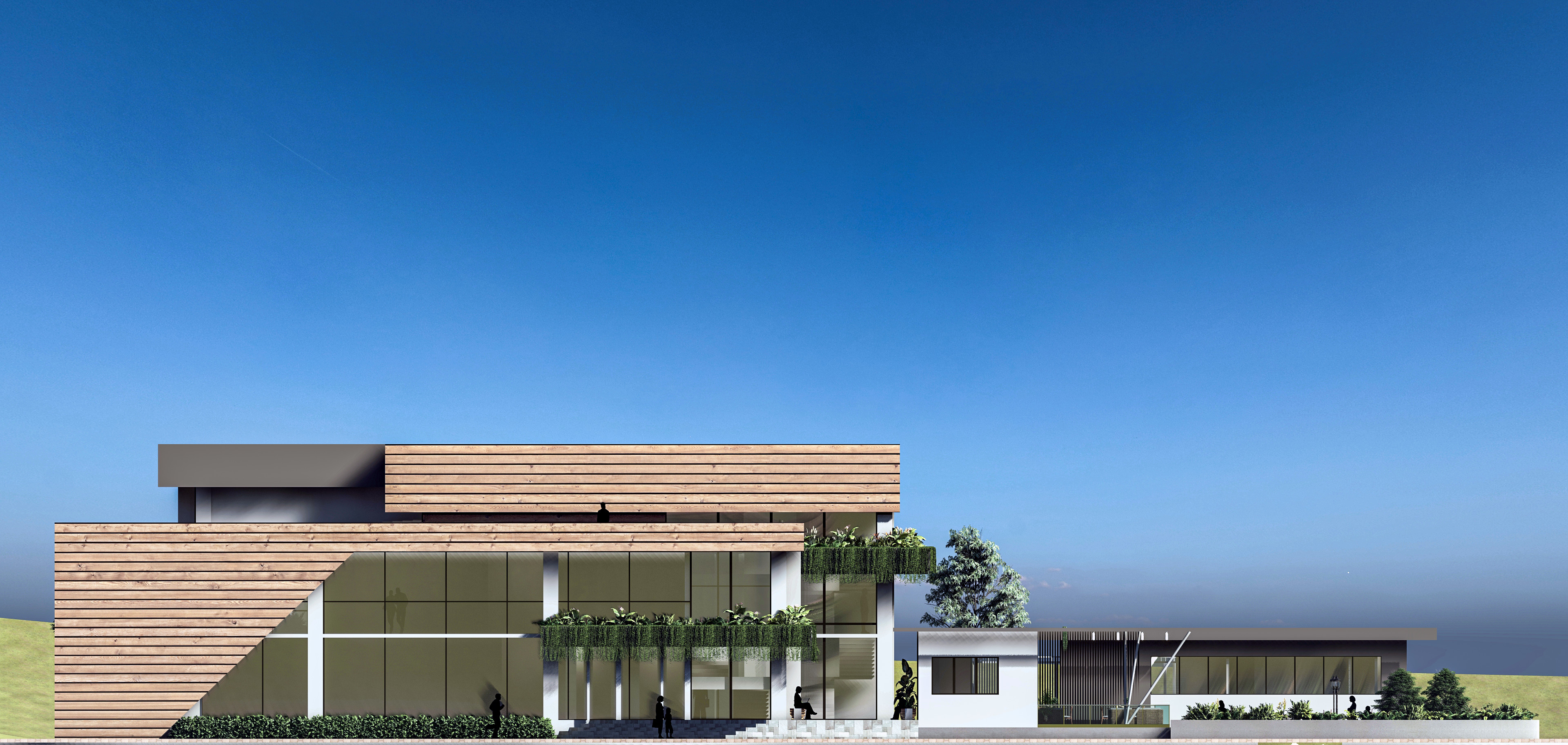 Modern Community center 3d model 3D model | CGTrader