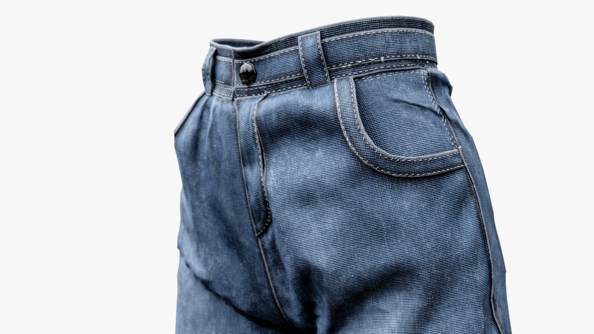 3D model Oversized Jeans Denim VR / AR / low-poly | CGTrader