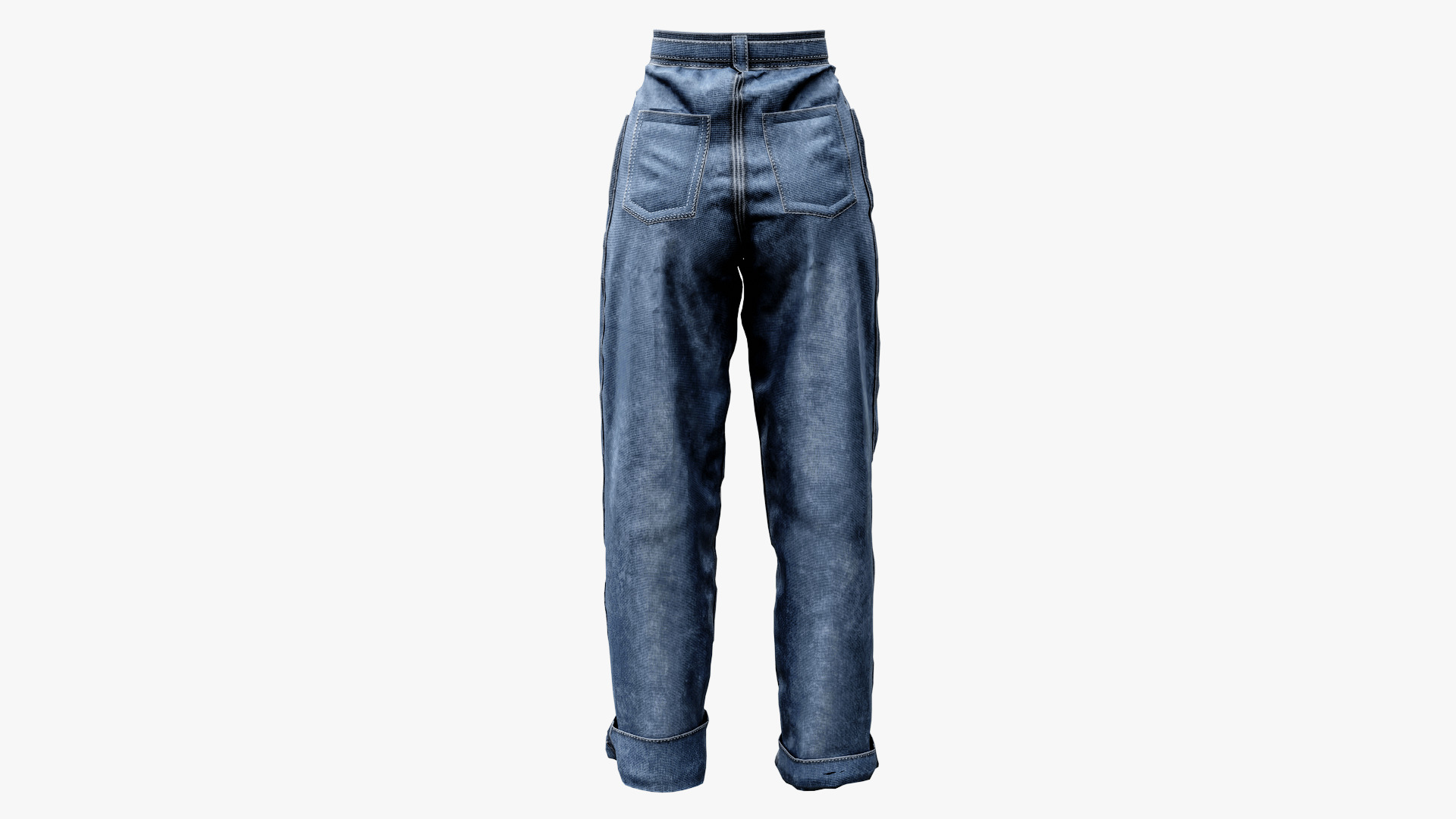 3D model Oversized Jeans Denim VR / AR / low-poly | CGTrader
