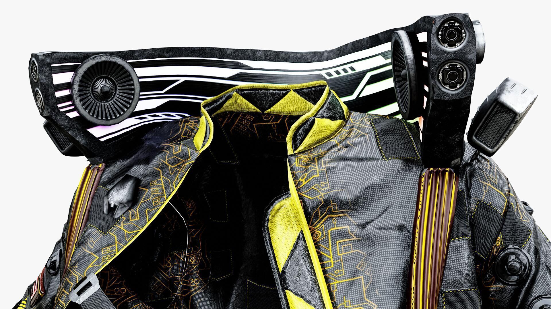 3D model Cyberpunk Jacket VR / AR / low-poly | CGTrader
