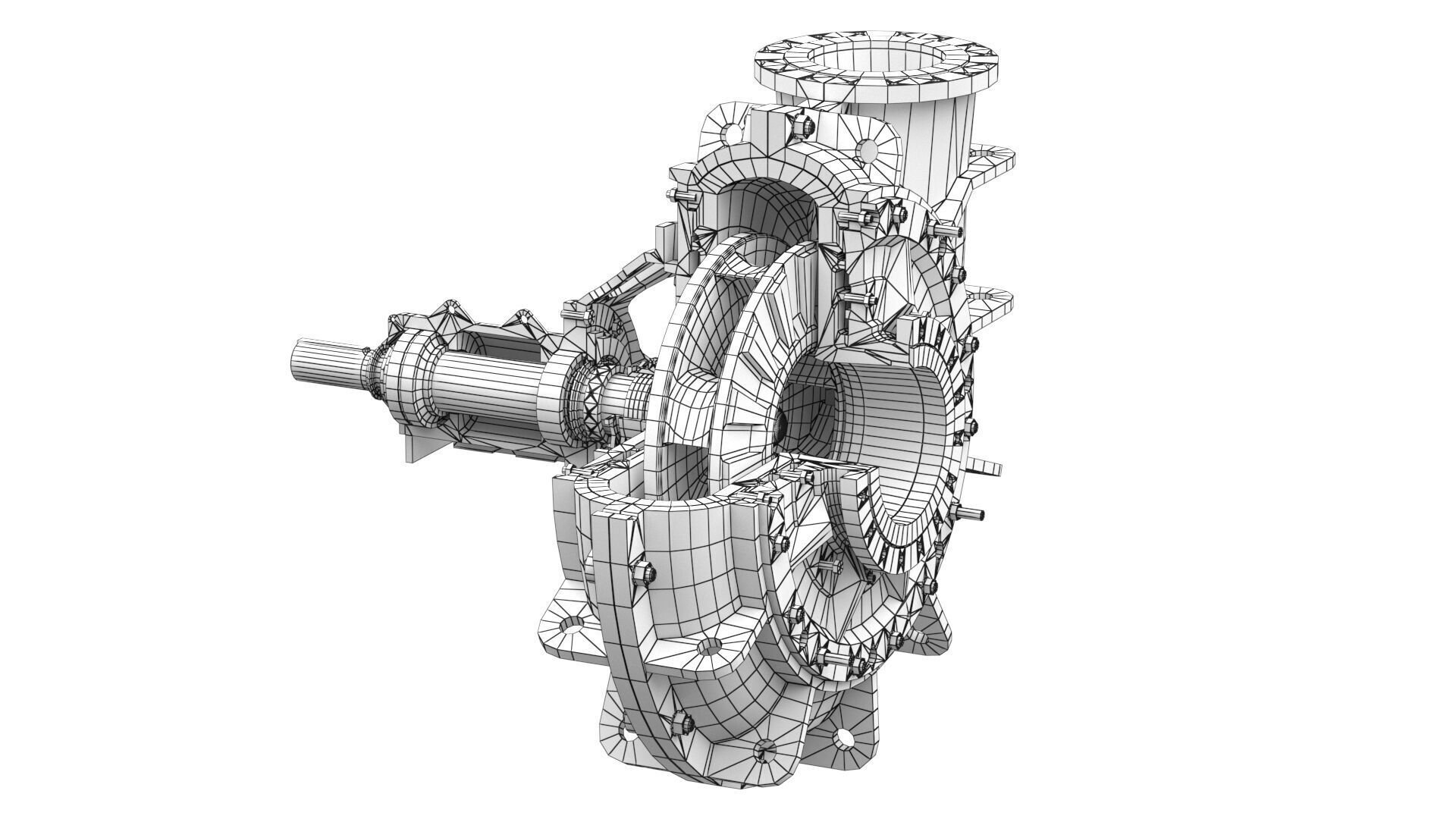 3D model Horizontal Centrifugal Pump VR / AR / low-poly | CGTrader