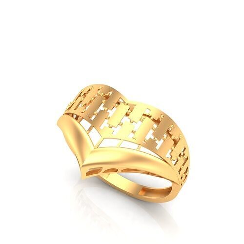 fusion women gold ring 1037 3D model 3D printable | CGTrader