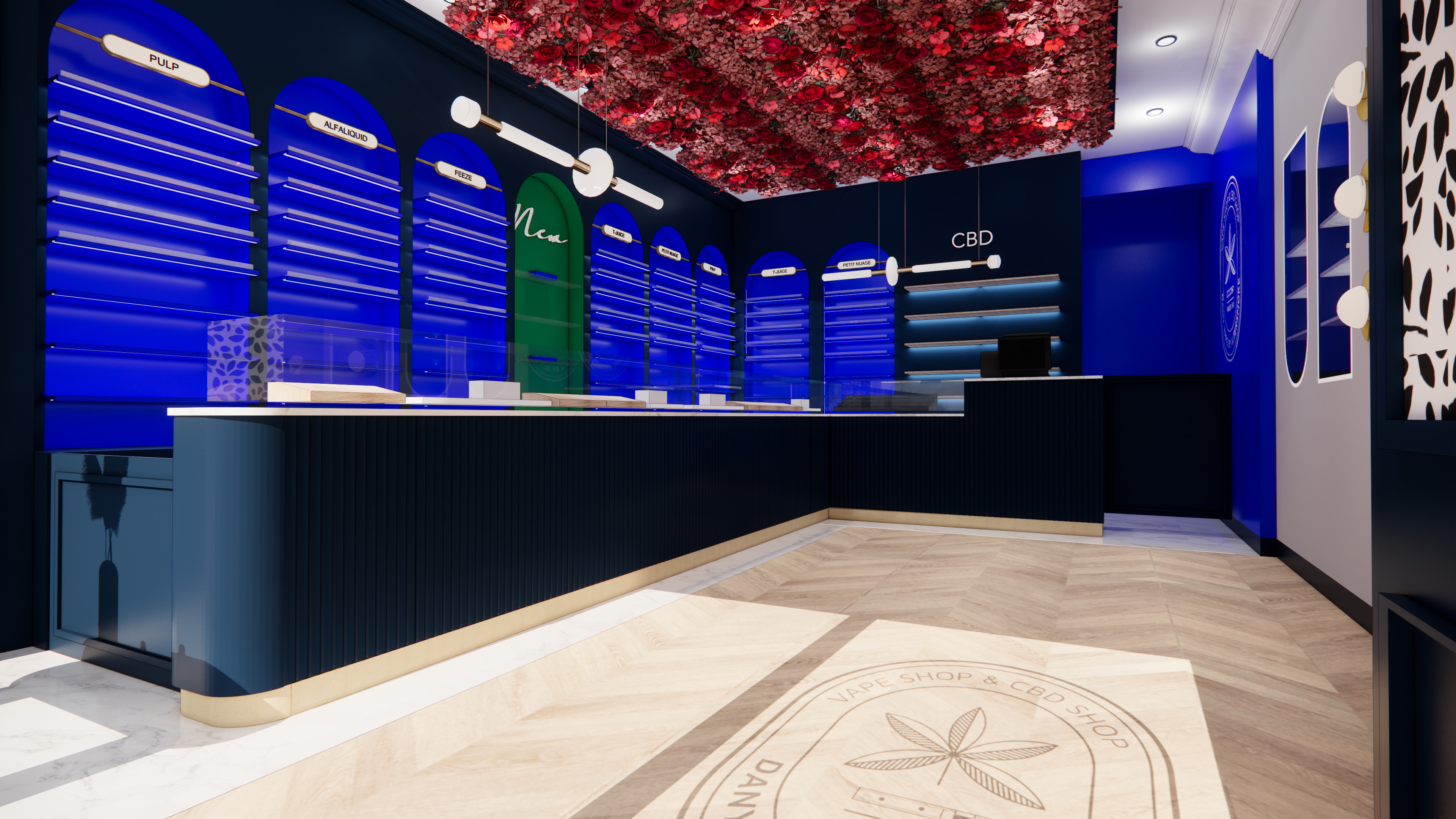 3D interior design SHOP using Sketchup and Enscape 3D model 3D ...