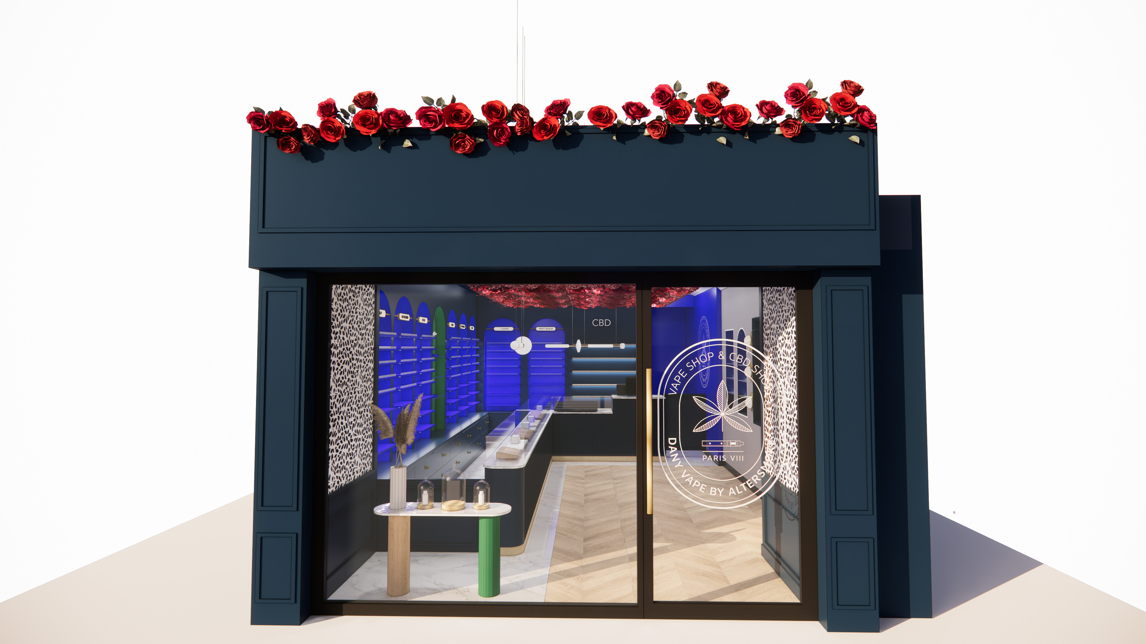 3D interior design SHOP using Sketchup and Enscape 3D model 3D ...
