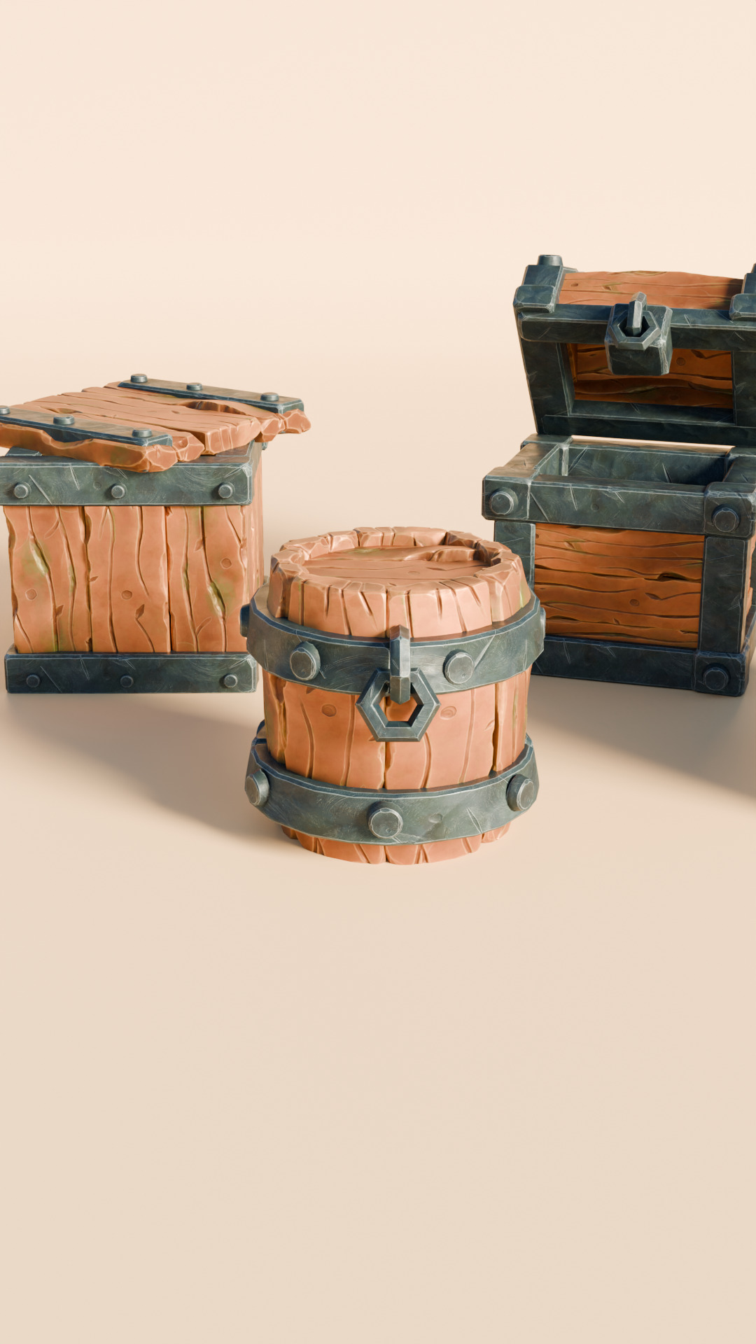 Stylized game assets Low-poly 3D model free VR / AR / low-poly 3D model ...