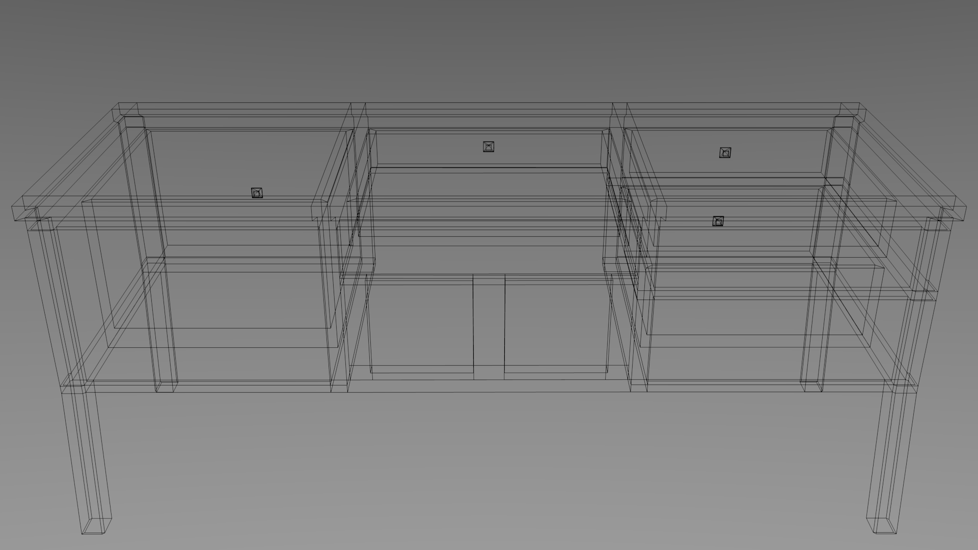 3D model Wood Desk VR / AR / low-poly | CGTrader