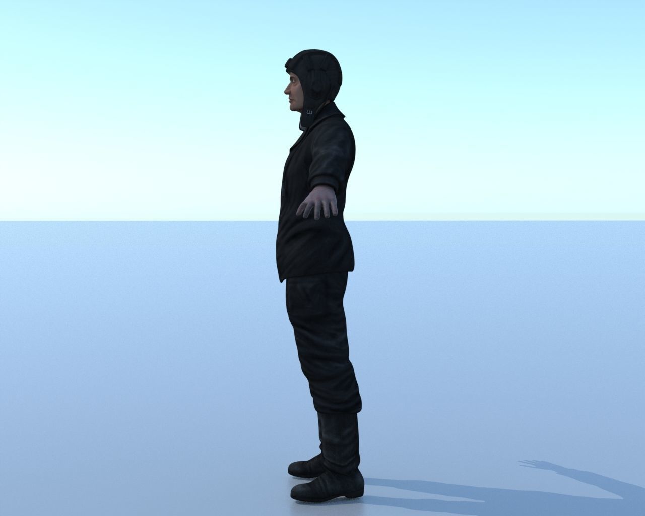 Soviet Crewman 3D model | CGTrader