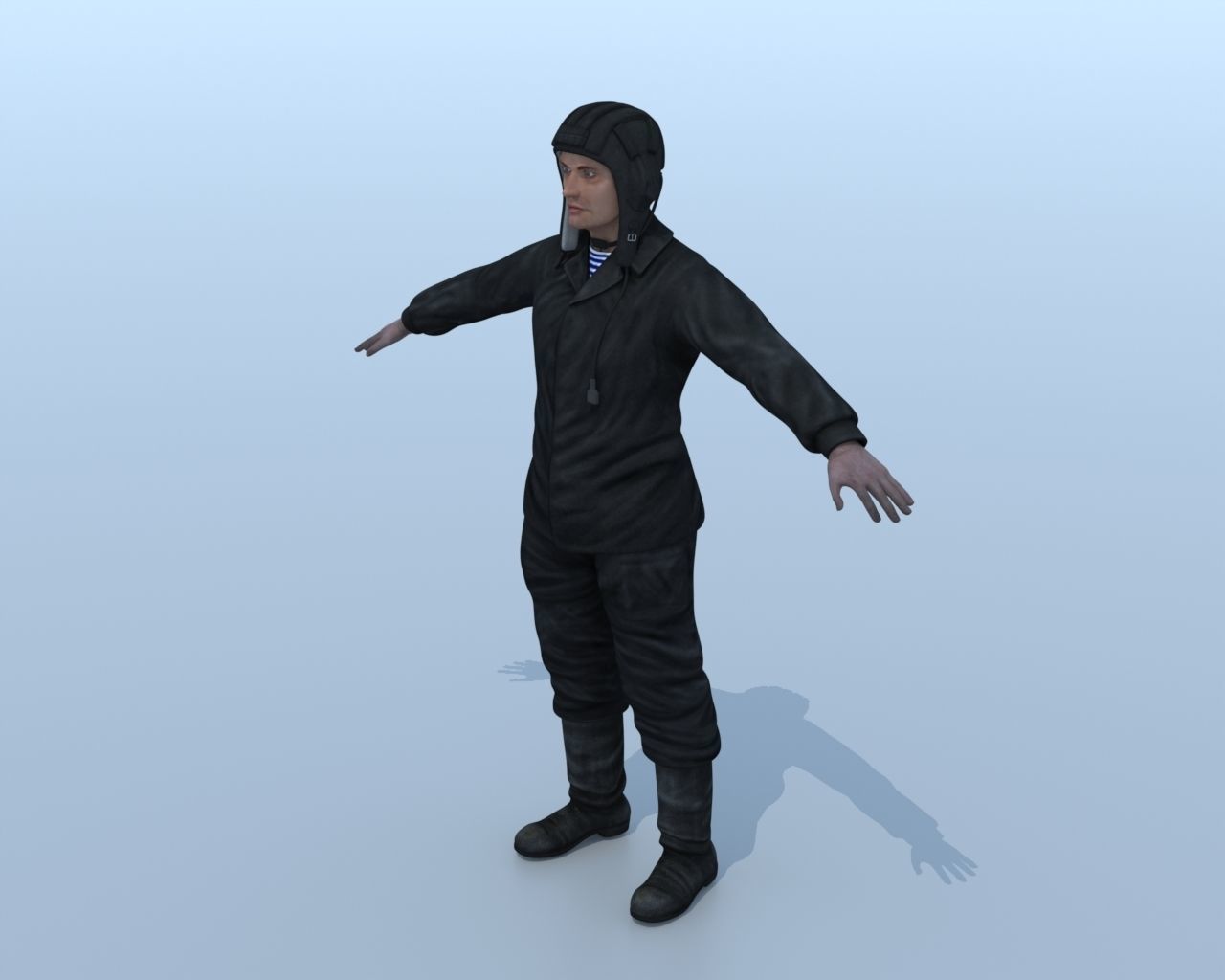 Soviet Crewman 3D model | CGTrader