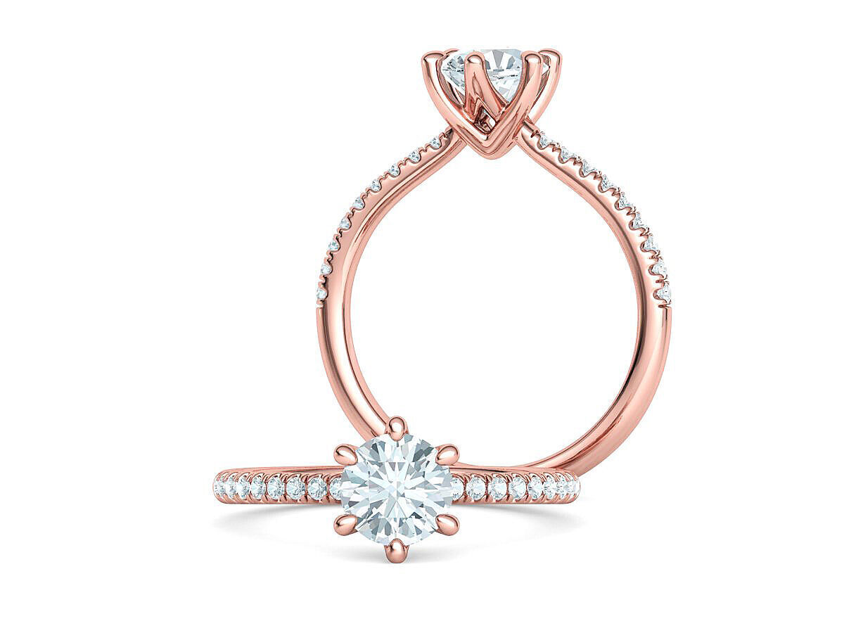 1ct Solitaire Engagement Ring Evelyn Diamond Ring 3dmodel 3D model 3D ...