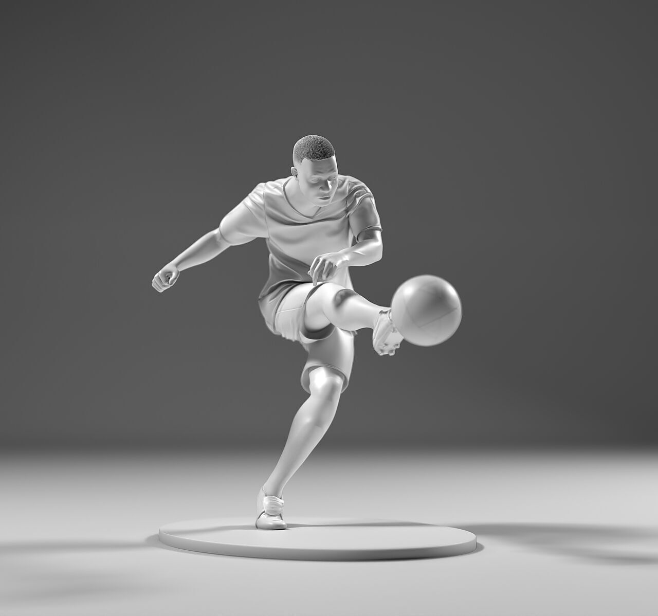 Footballer 05 Footstrike 05 Stl 3D model 3D printable | CGTrader