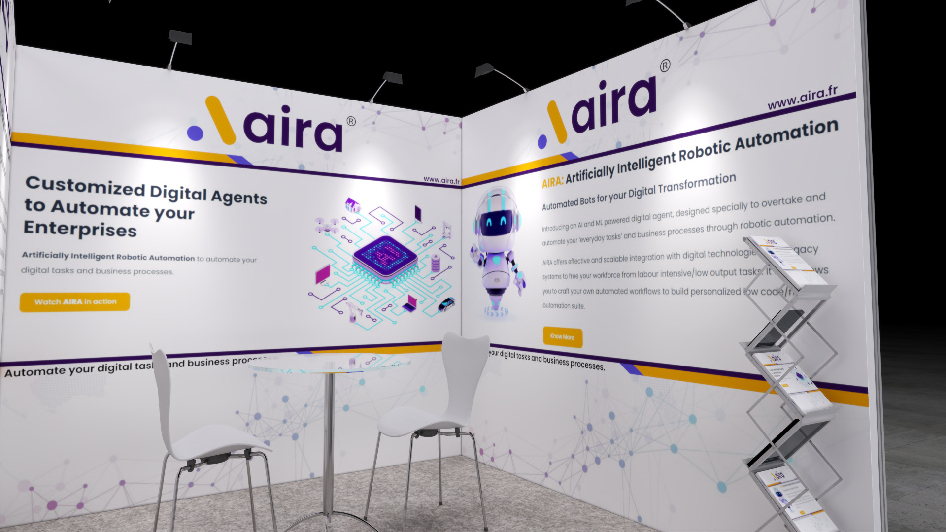 Exhibition Stand 3x3 1Side D1V1 3D model | CGTrader