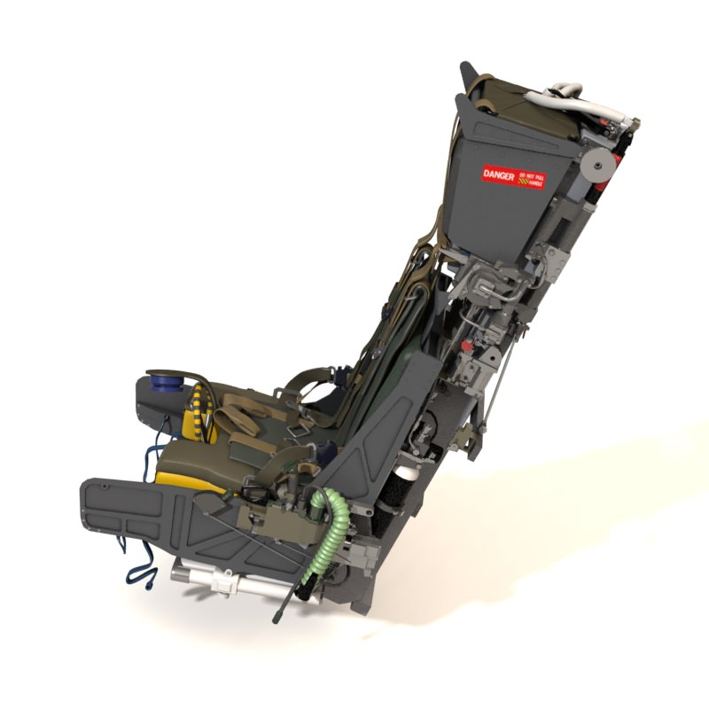 Martin baker Mk10 Ejection Seat 3D Model .max .fbx .lwo .lw .lws .ma ...