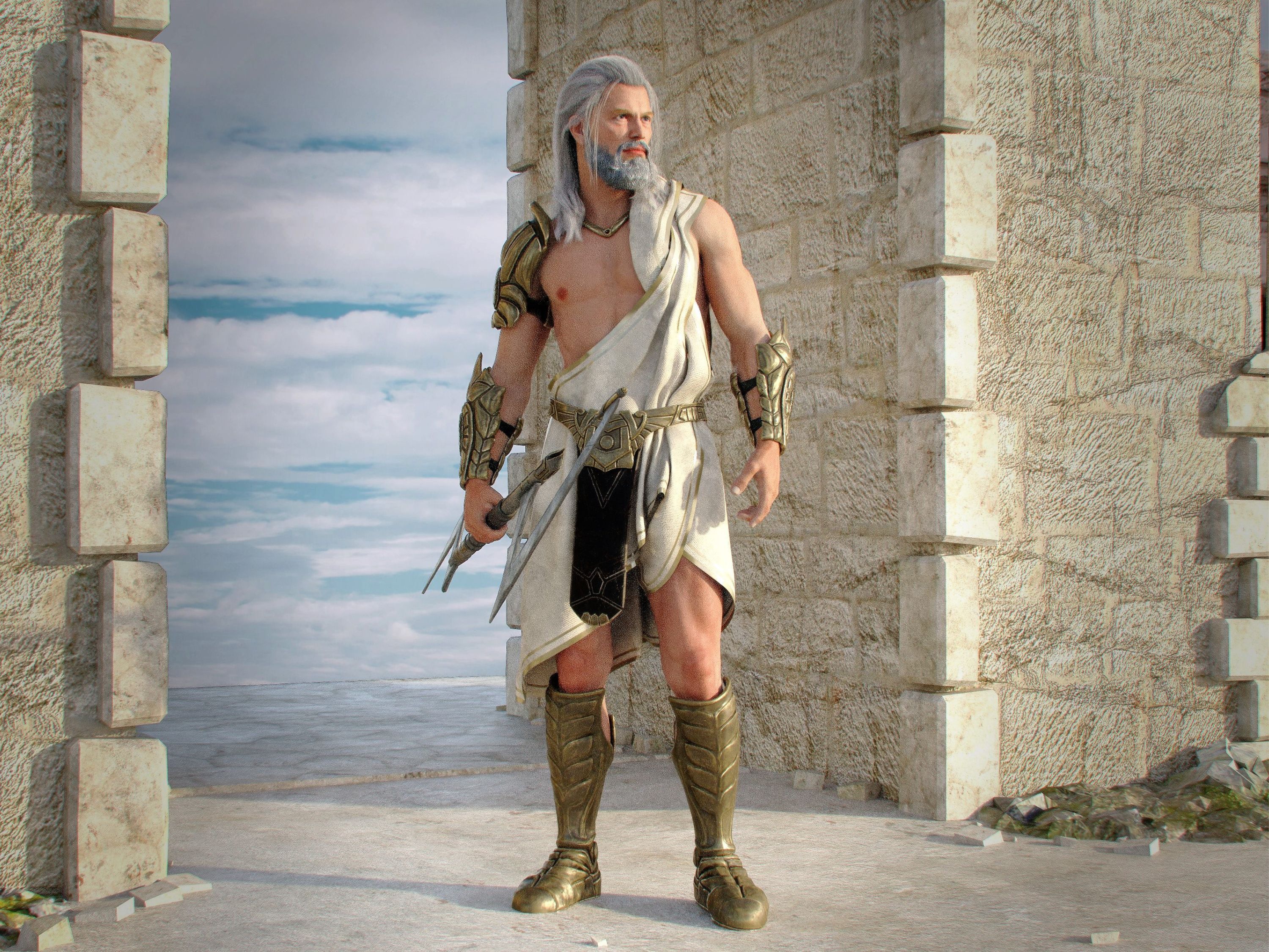 3D model Zeus - King Of Gods Rigged VR / AR / low-poly | CGTrader