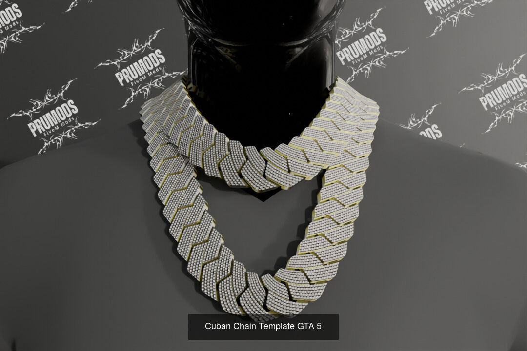 3D Model Collection Cuban Chain Template Pack VR / AR / low-poly | CGTrader