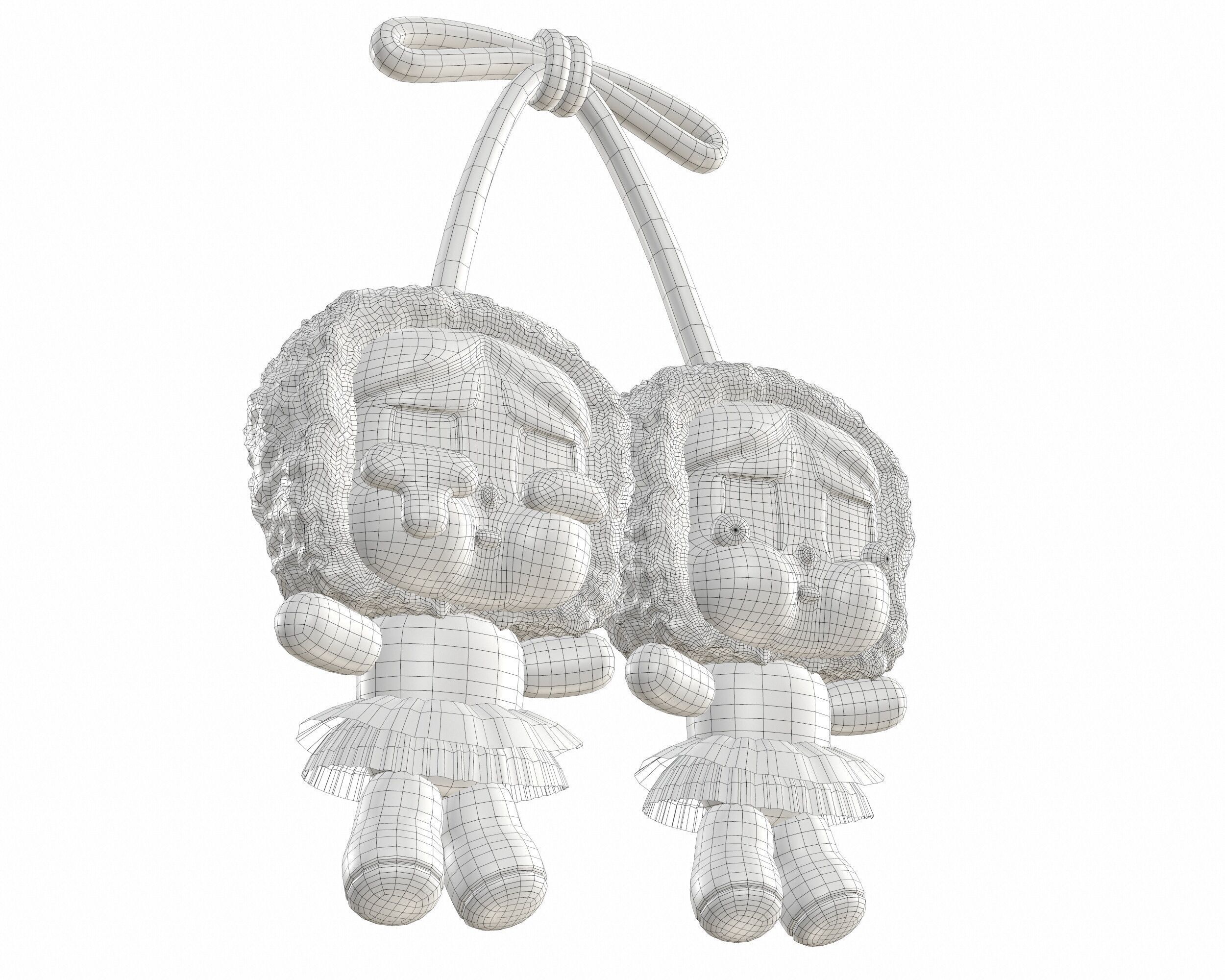 3D model Cry Baby Face Doll Keychain VR / AR / low-poly | CGTrader