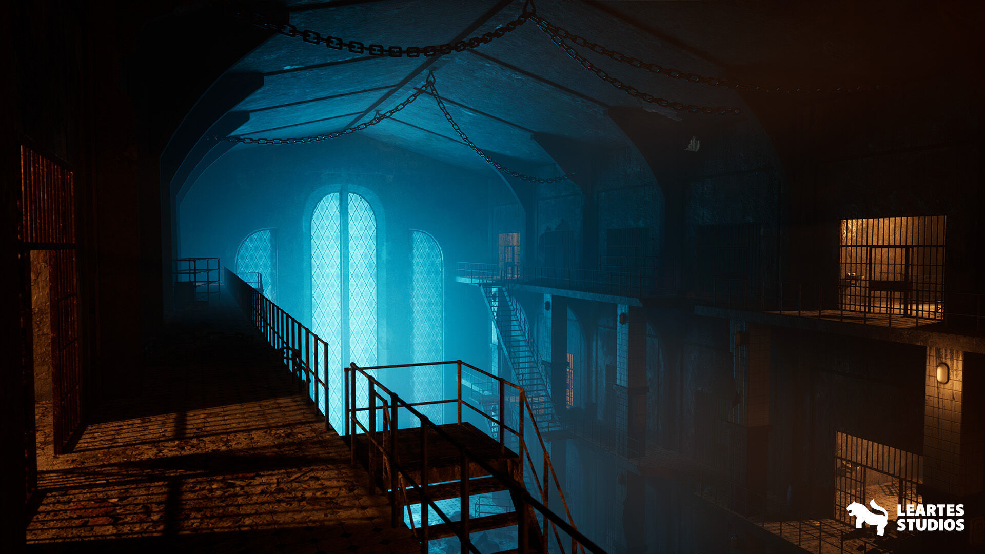 3D model Haunted Prison Environment VR / AR / low-poly | CGTrader