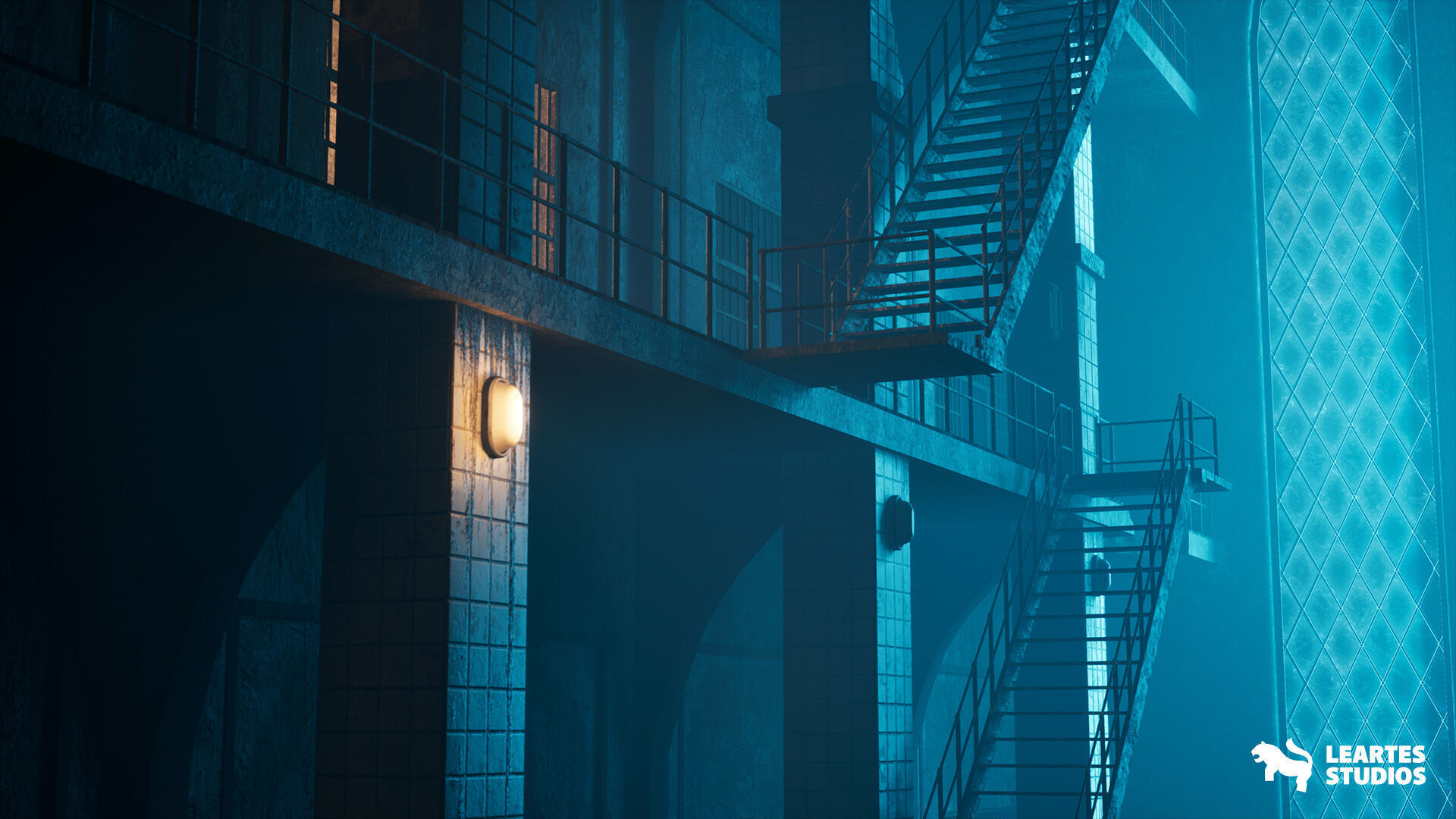 3D model Haunted Prison Environment VR / AR / low-poly | CGTrader
