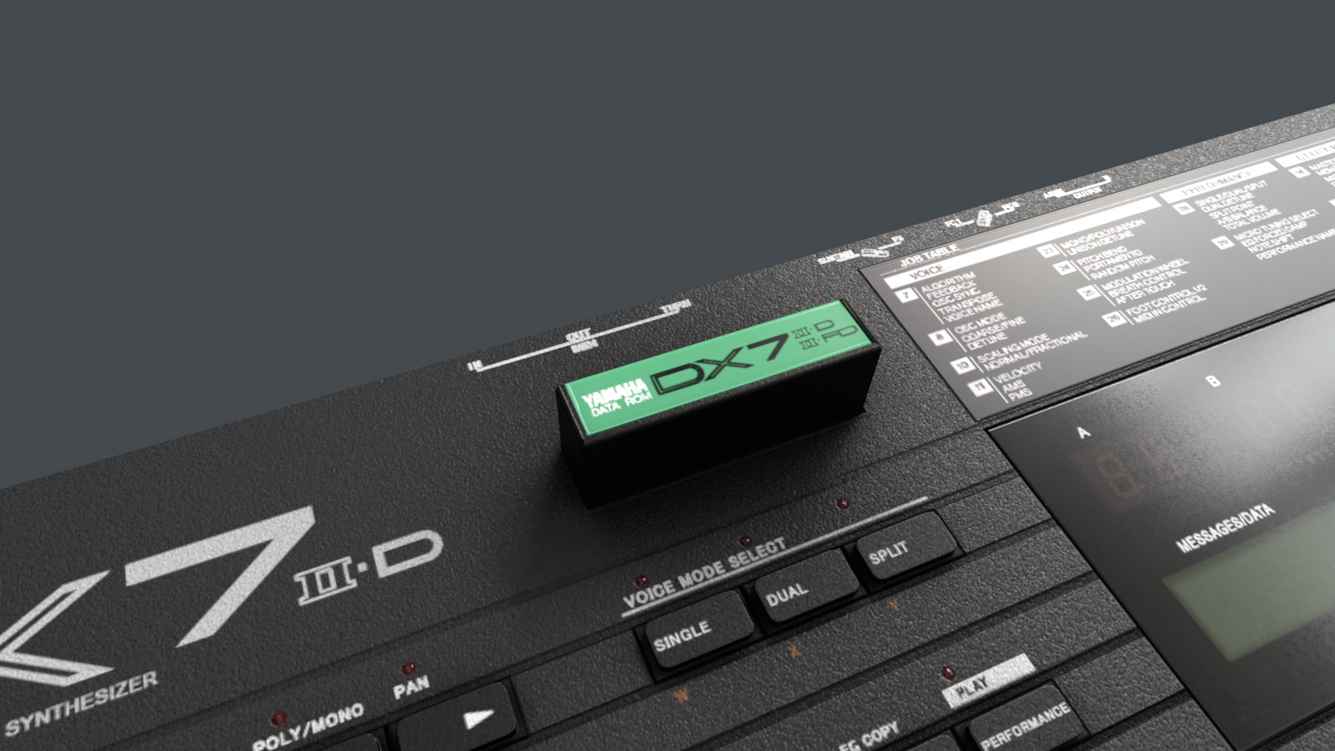 3D model Yamaha DX7 VR / AR / low-poly | CGTrader