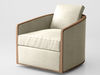 Holly Hunt Baril swivel lounge armchair 3D model | CGTrader