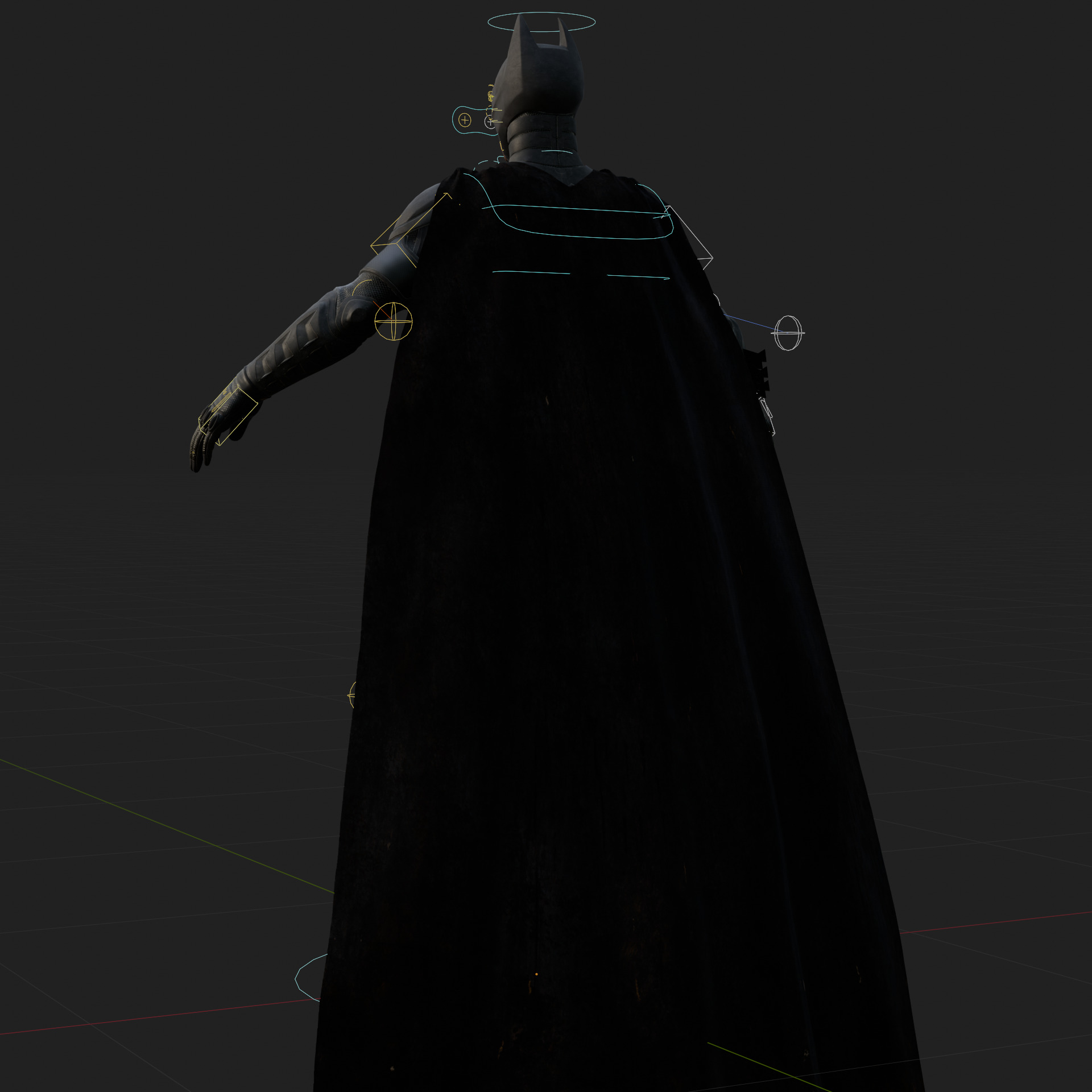 3D model Dark Knight Batman 3D Model Rigged PBR Superhero FBX OBJ ...