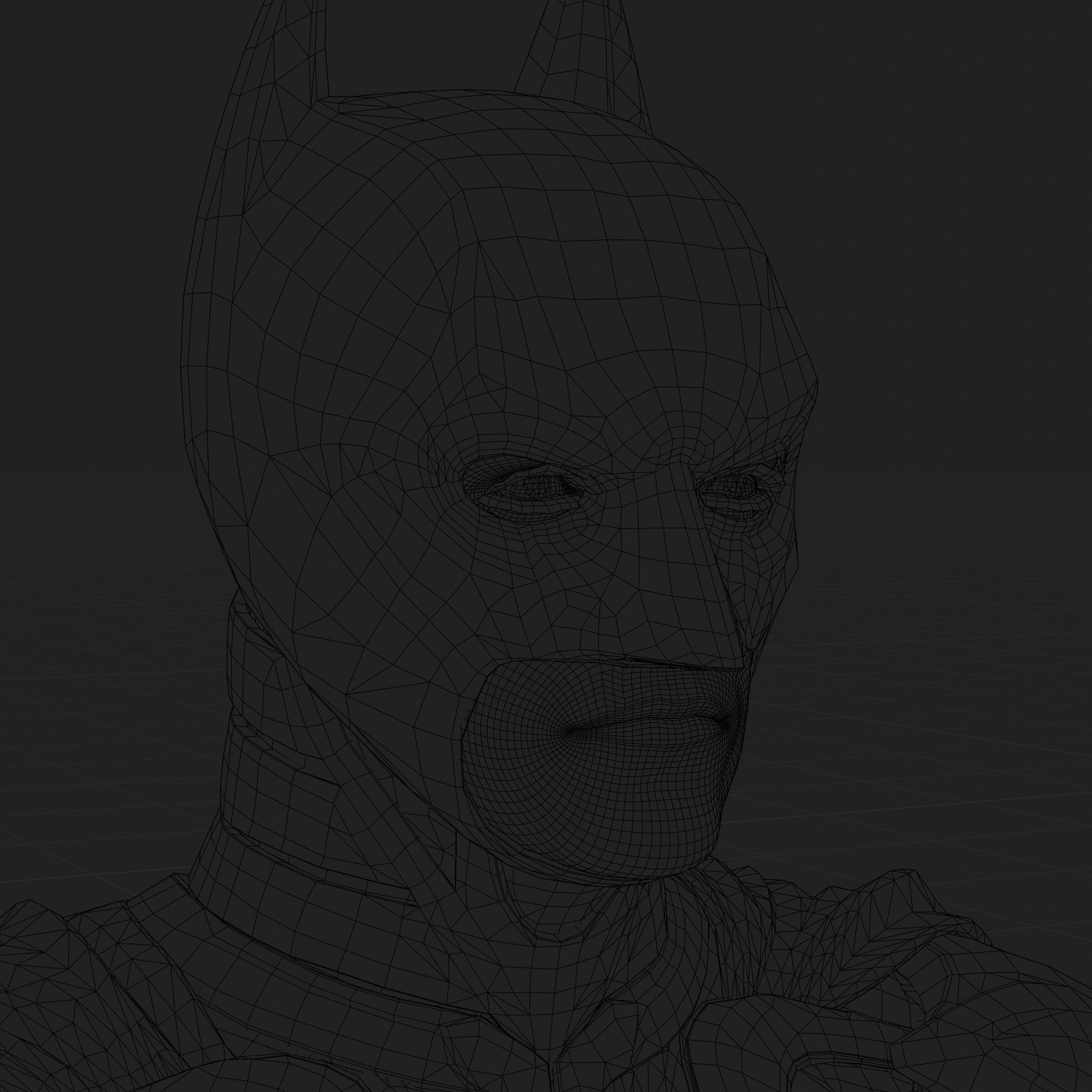 3D model Dark Knight Batman 3D Model Rigged PBR Superhero FBX OBJ ...