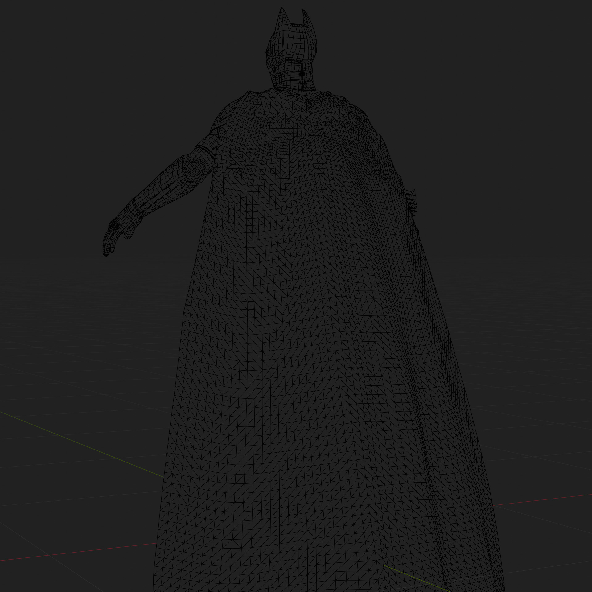 3D model Dark Knight Batman 3D Model Rigged PBR Superhero FBX OBJ ...