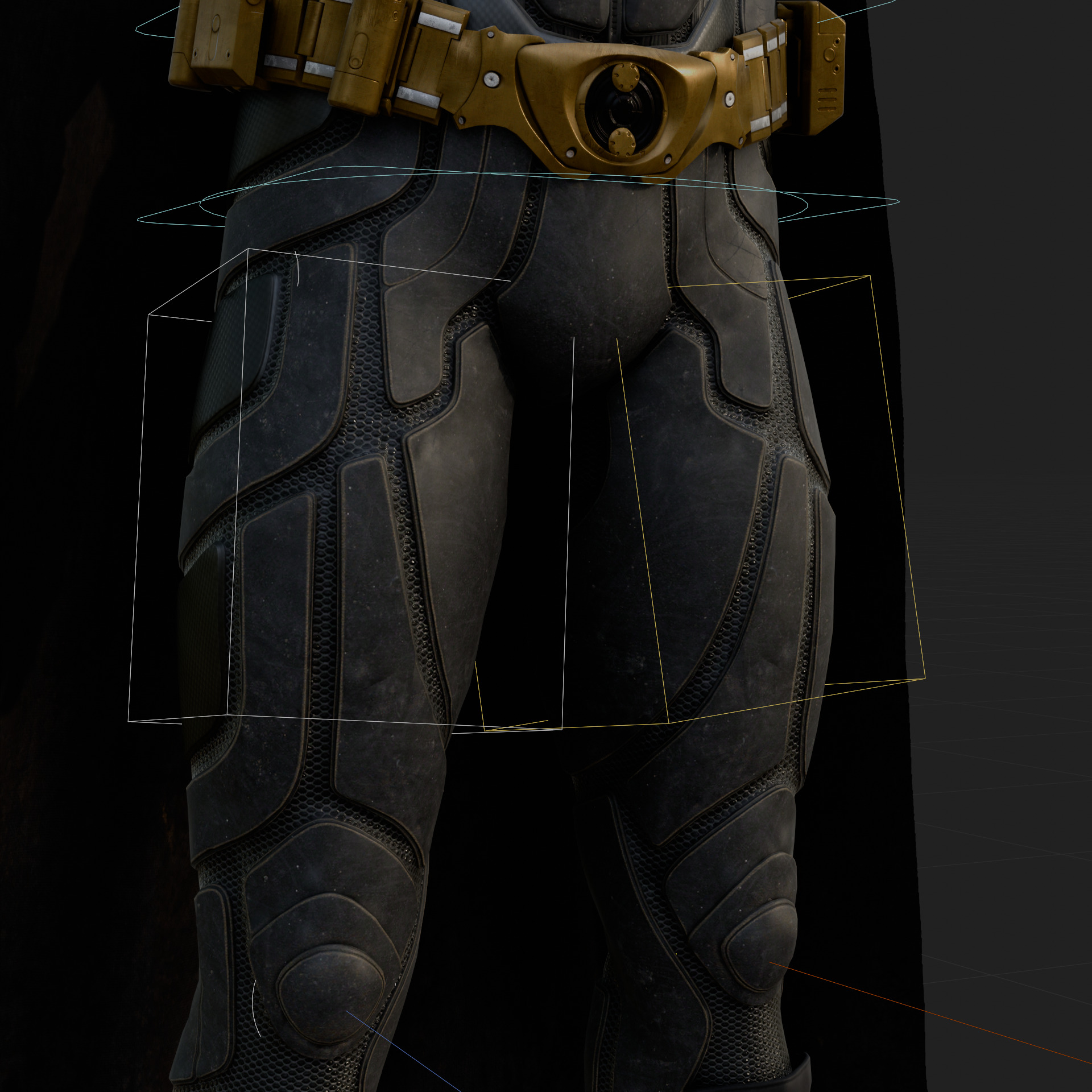 3D model Dark Knight Batman 3D Model Rigged PBR Superhero FBX OBJ ...