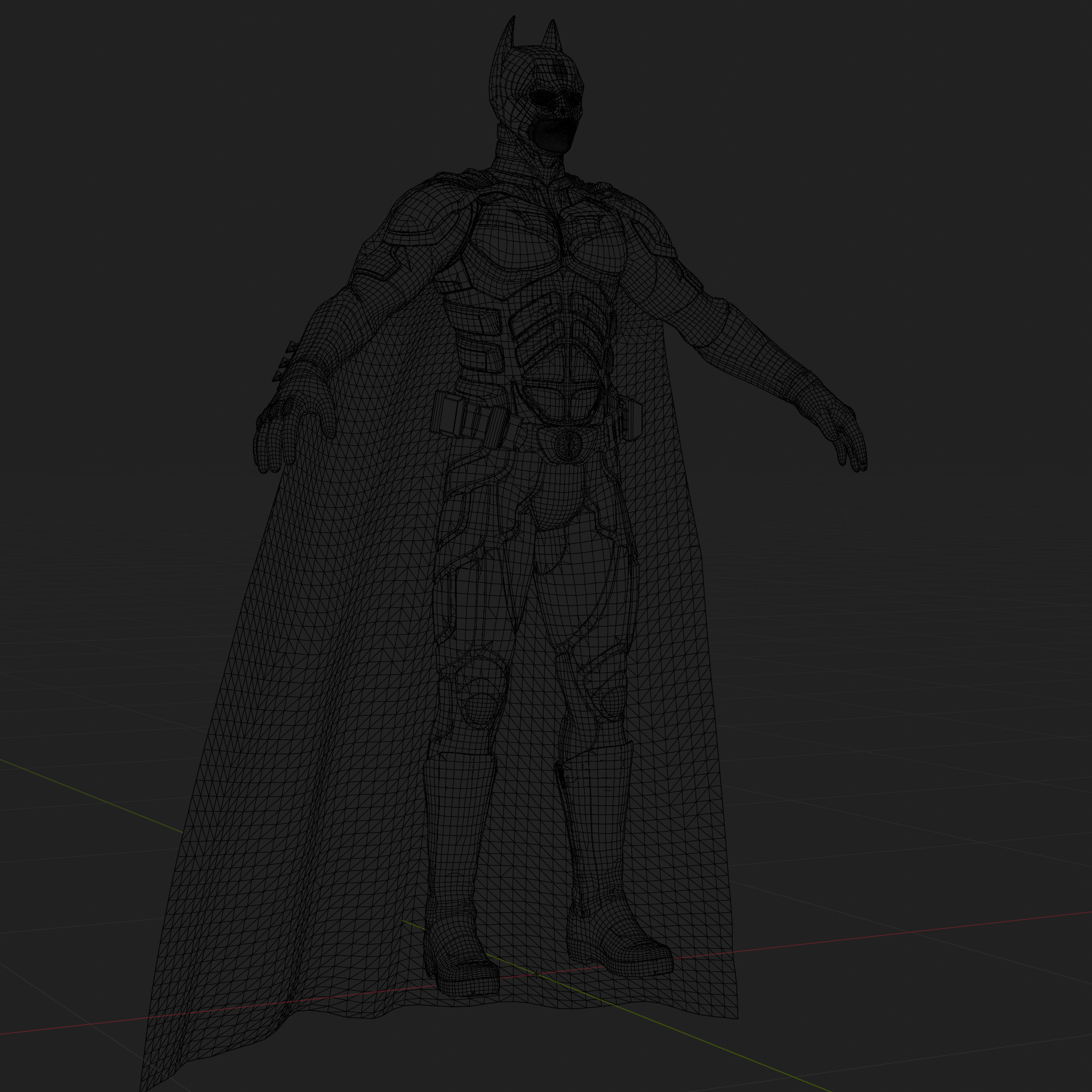 3D model Dark Knight Batman 3D Model Rigged PBR Superhero FBX OBJ ...
